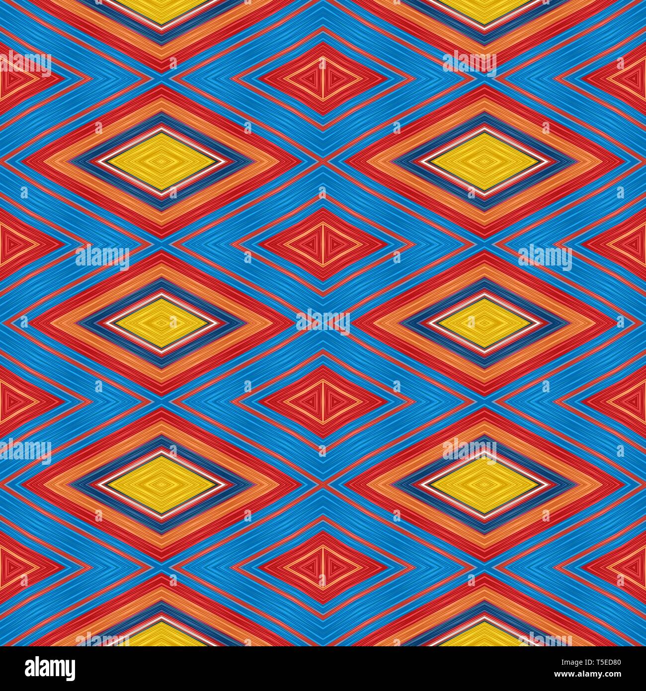 seamless diamond pattern with blue, red, purple, skin, gold colors ...