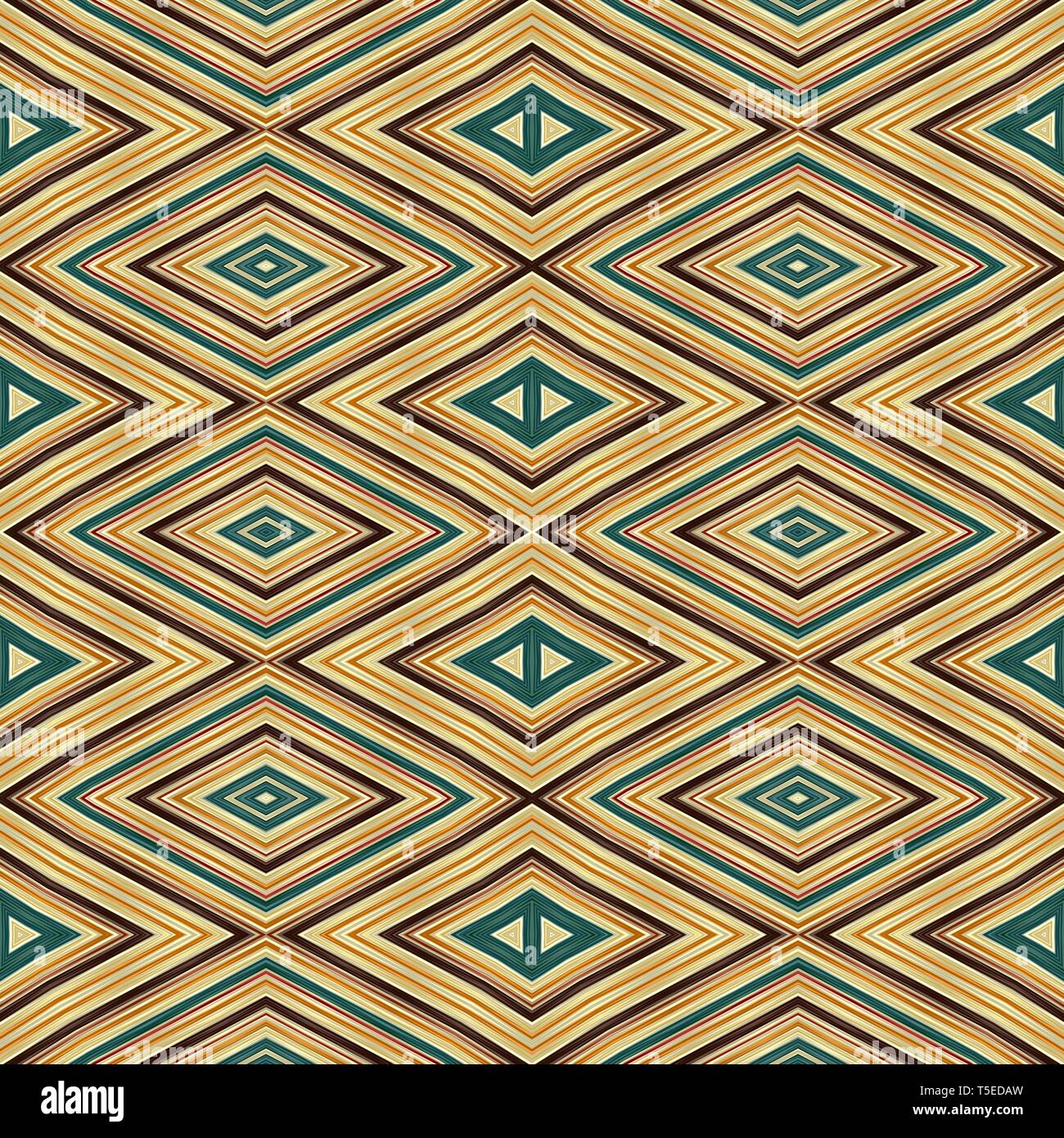 seamless diamond pattern with skin, gold, olive green colors. repeating ...