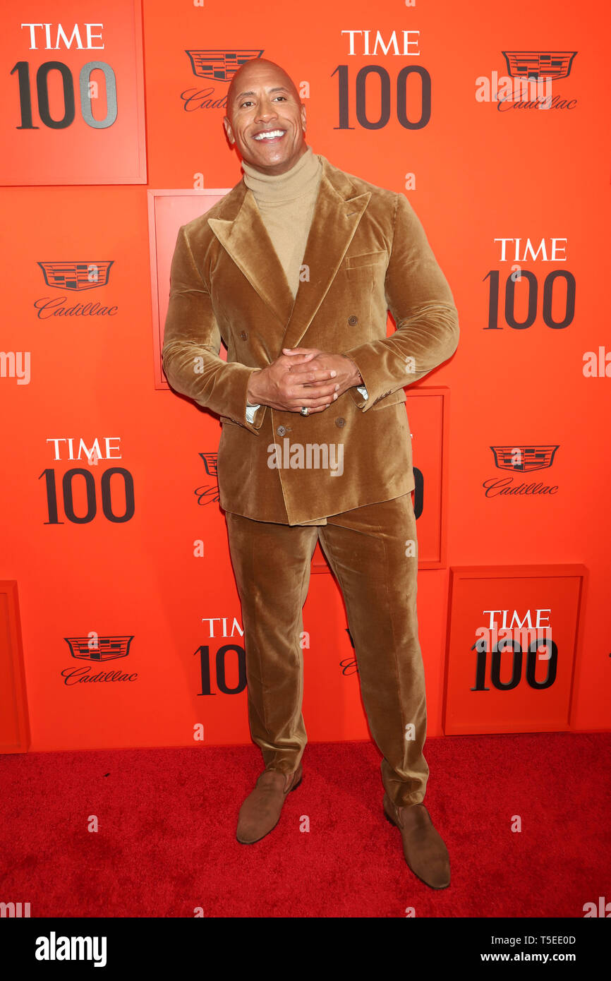 Dwayne Johnson attends the 2019 Time 100 Gala at Jazz at Lincoln Center ...