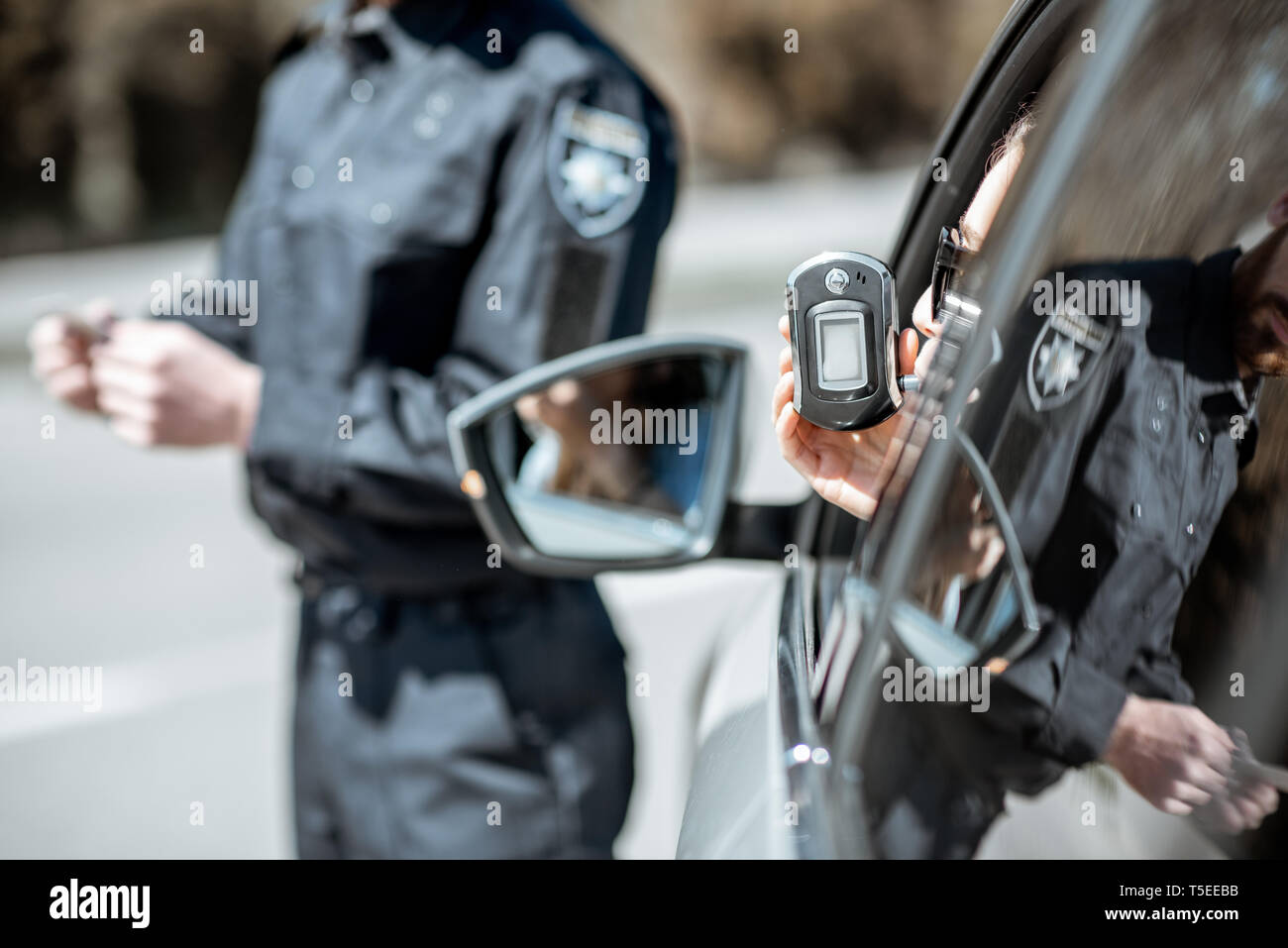 Breath test alcohol police hi-res stock photography and images - Alamy