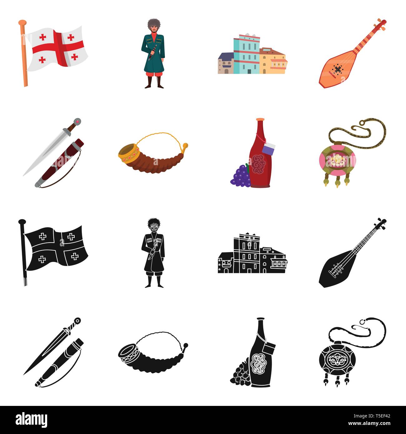 Vector design of culture and sightseeing sign. Collection of culture ...