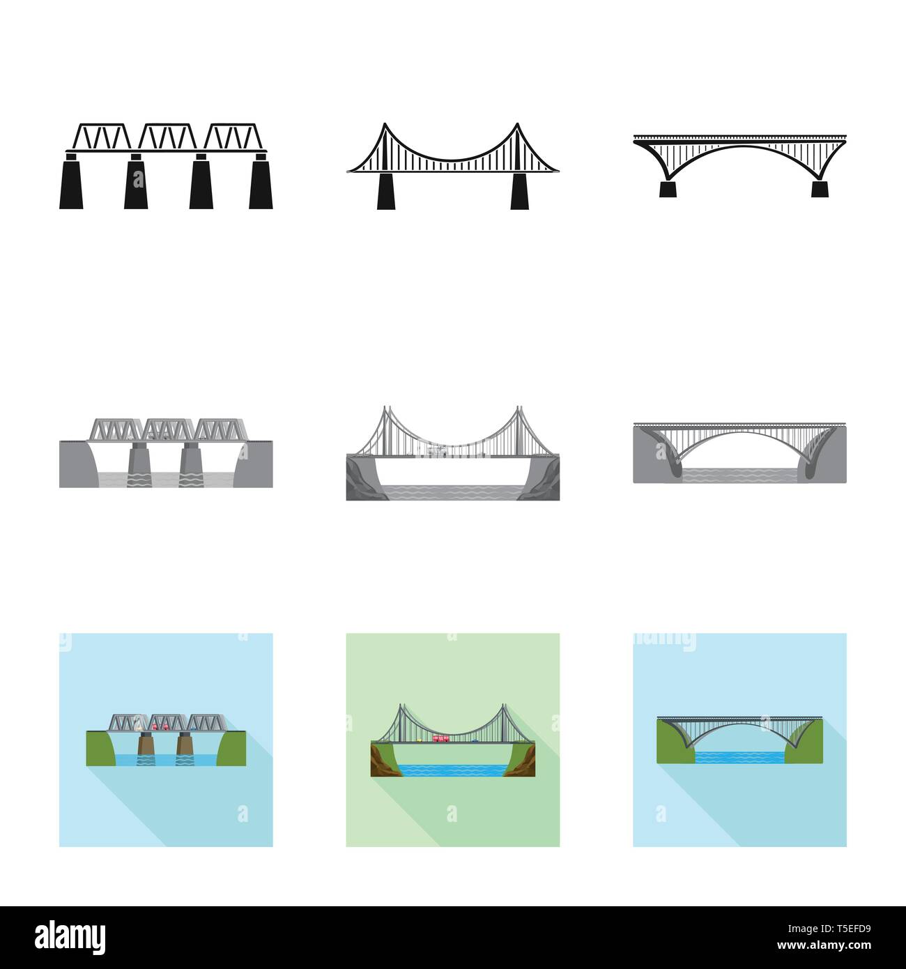 Isolated object of connection and design icon. Collection of connection ...