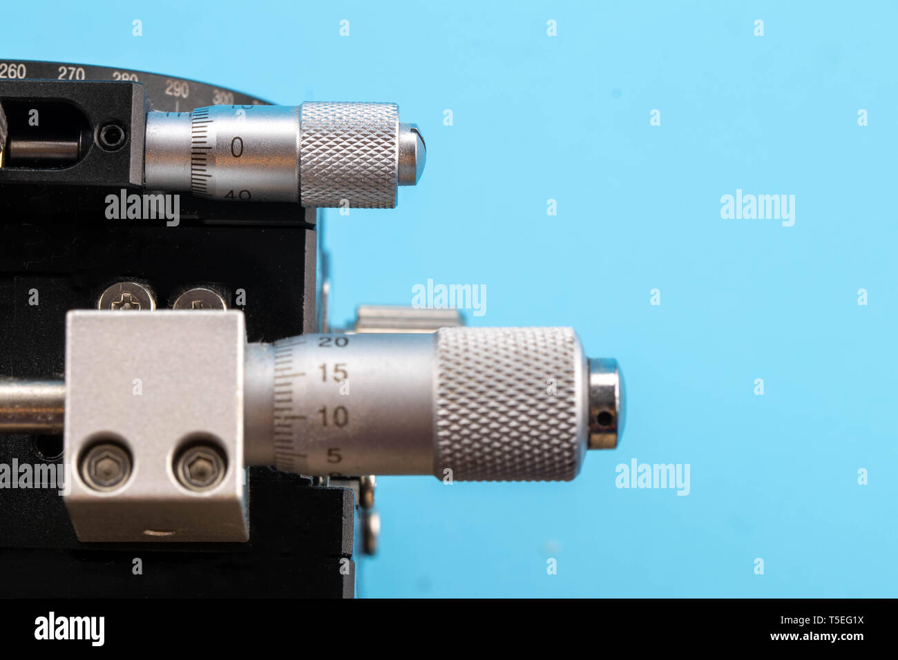 adjustment wheel on microscope, technology detail Stock Photo - Alamy