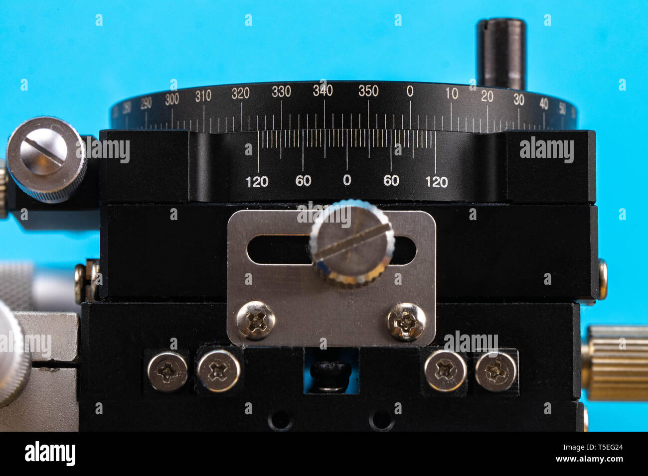 adjustment wheel on microscope, technology detail Stock Photo - Alamy