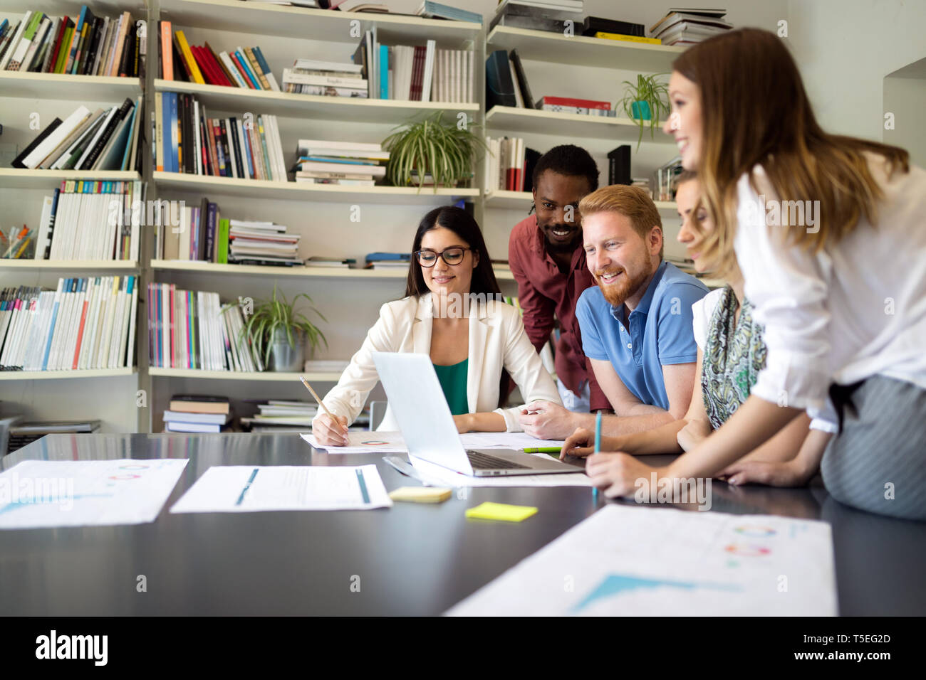 Business people meeting good teamwork in office Stock Photo - Alamy