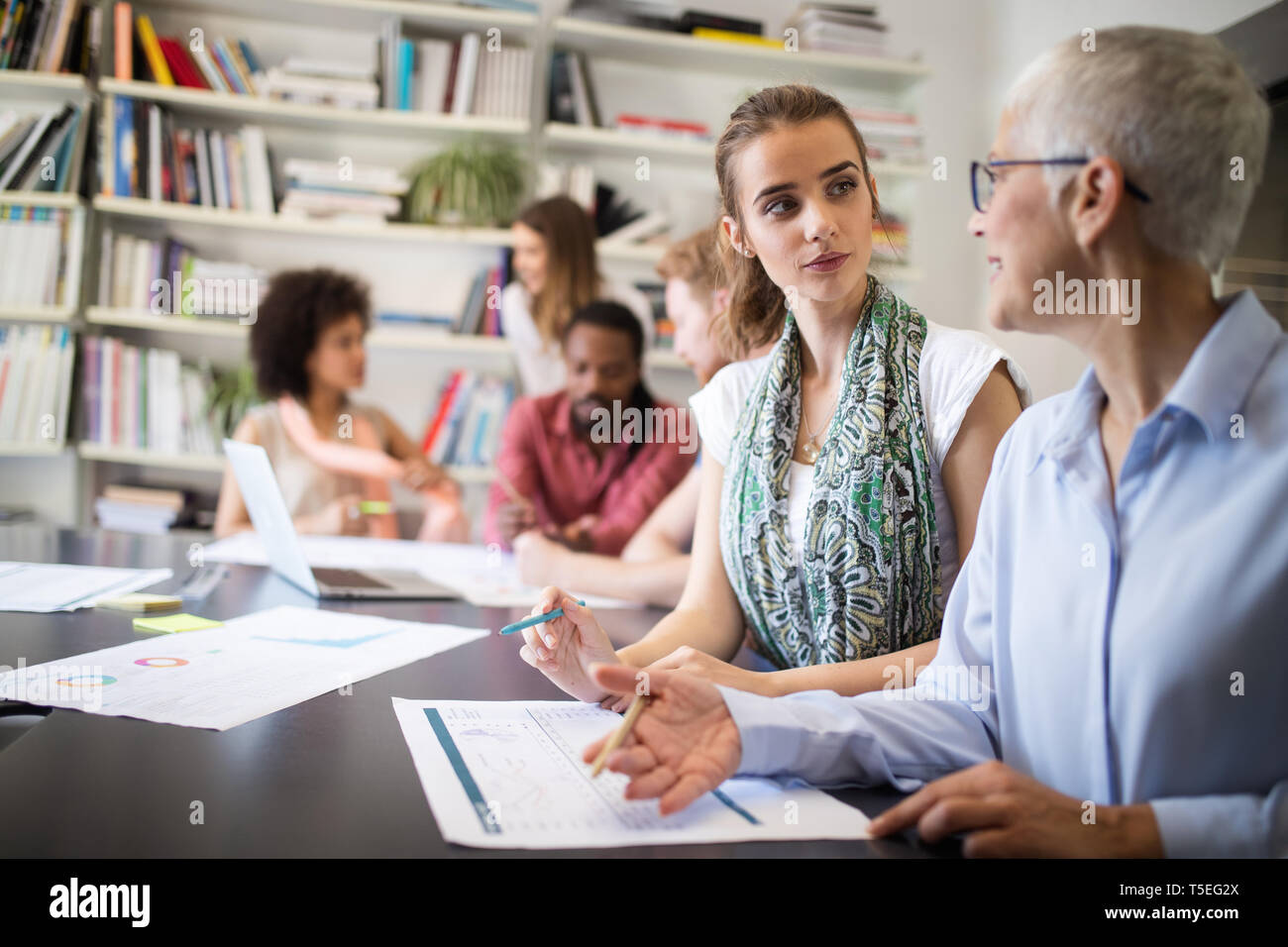 Group discussion concept indoors hi-res stock photography and images ...