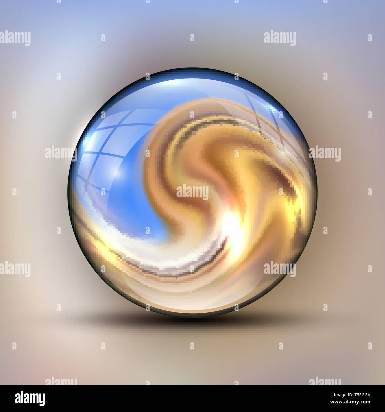 The vector realistic 3d sphere.Vibrant color.Fluid design for you ...