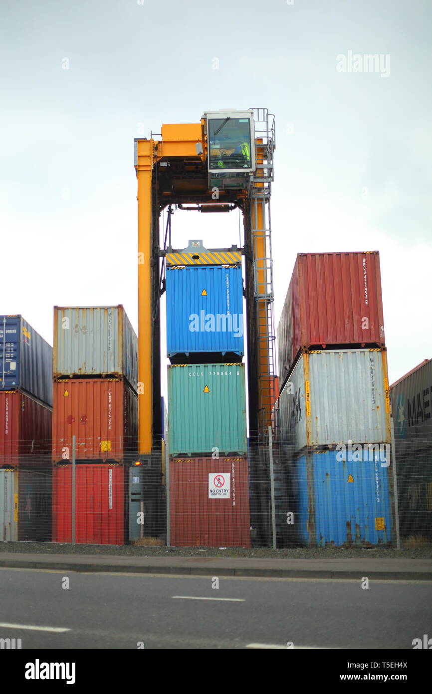 Belfast, County Antrim, Northern Ireland, 29, March, 2019 - Colourful ...