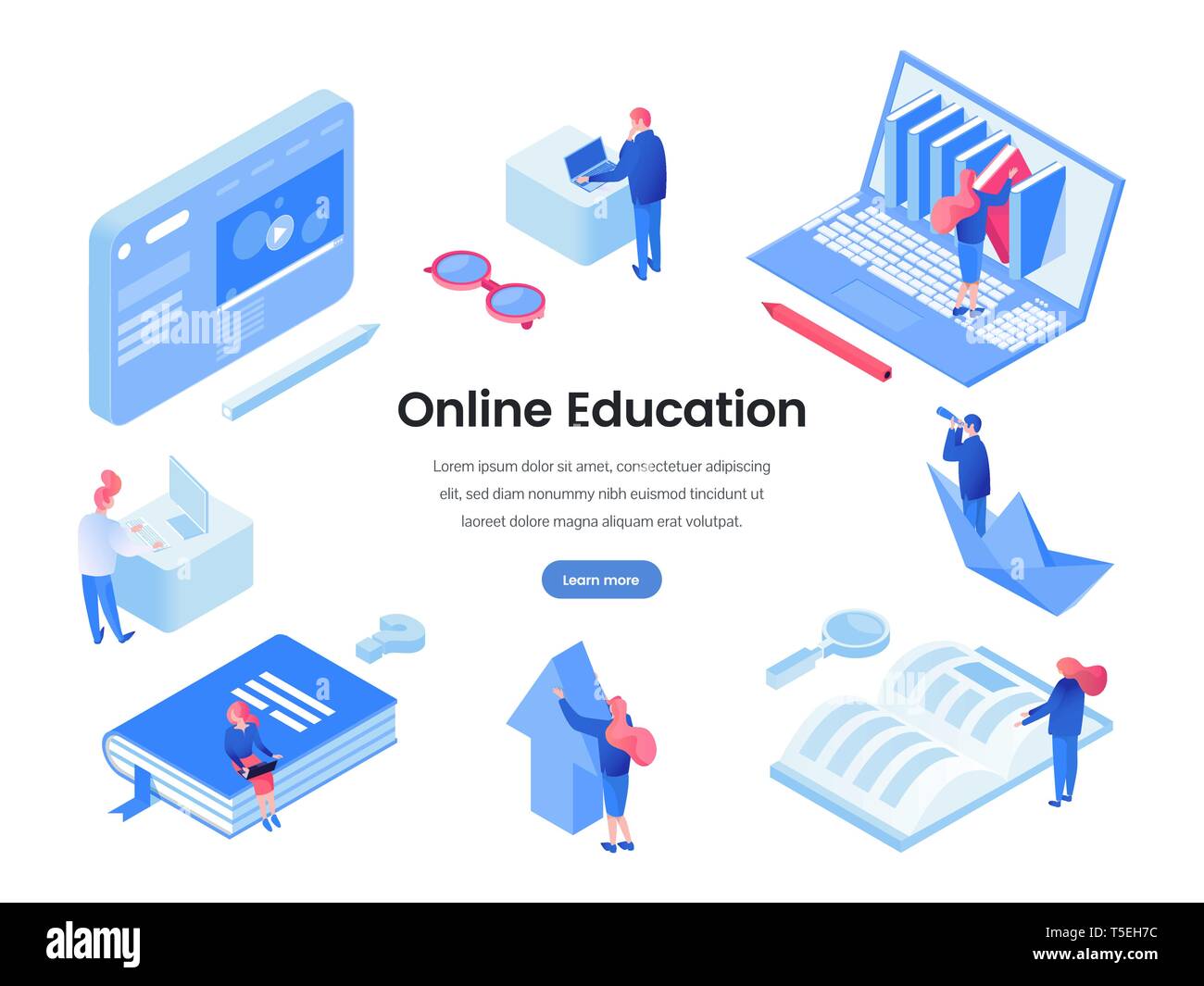 Banner online education site hi-res stock photography and images - Alamy