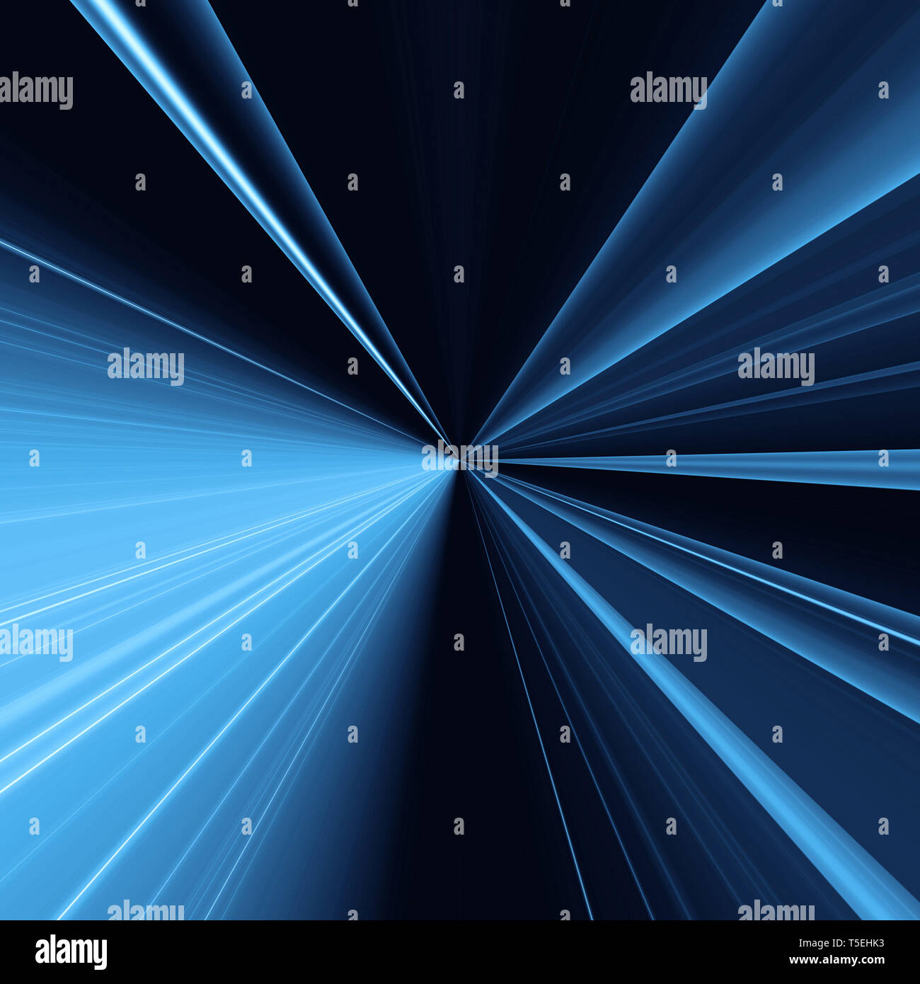 Abstract background with light lines concentric going into a point ...