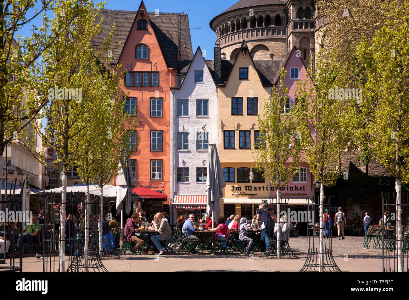 the Fishmarket in the old part of the town, houses in front of the ...