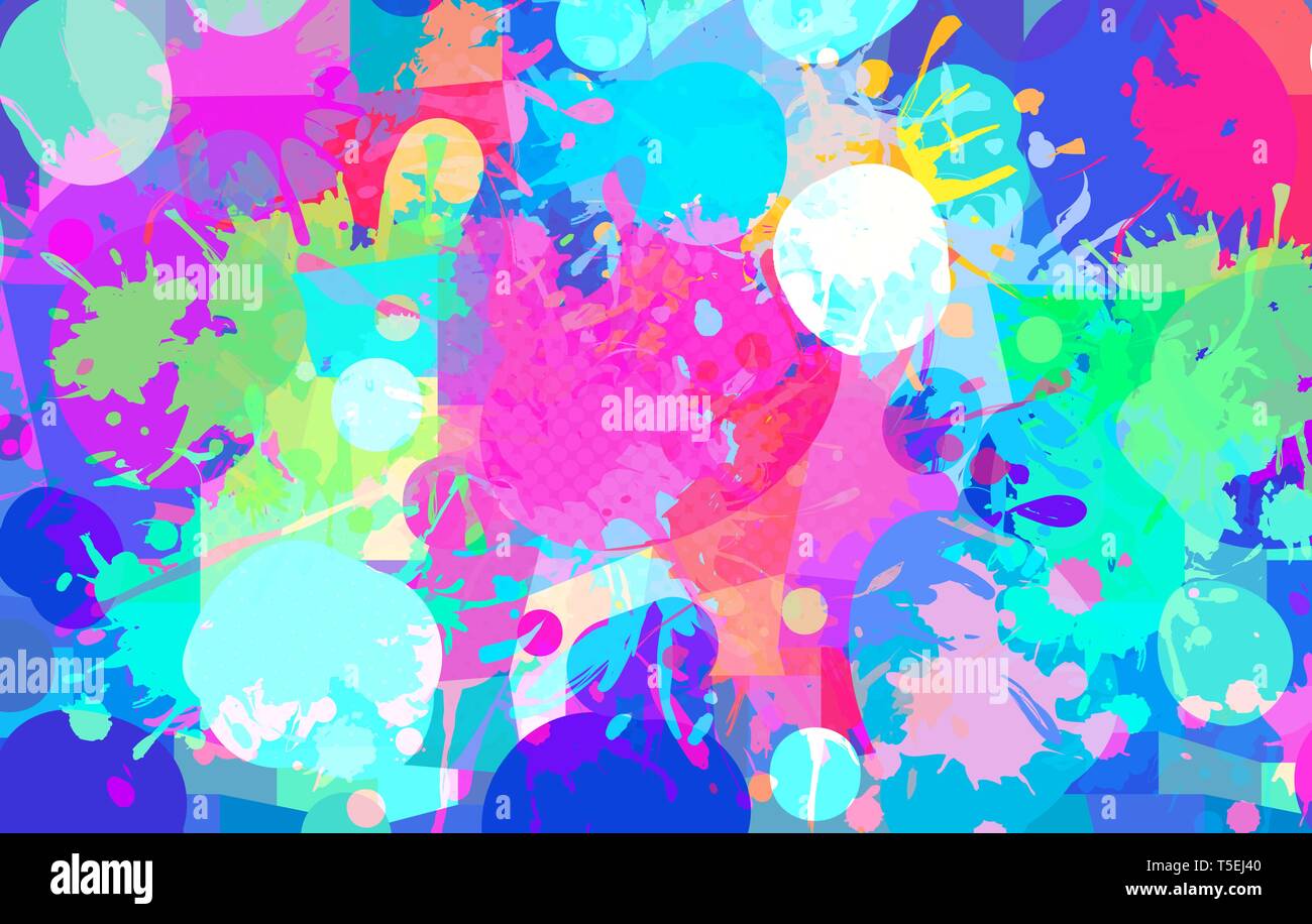 Abstract background of color stains of paints Stock Vector Image & Art ...