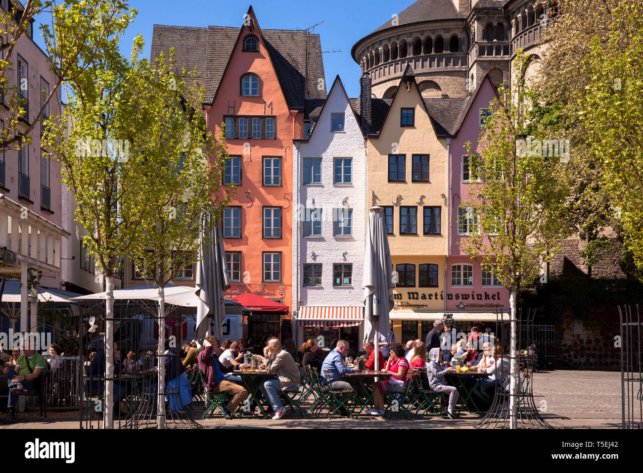 the Fishmarket in the old part of the town, houses in front of the ...