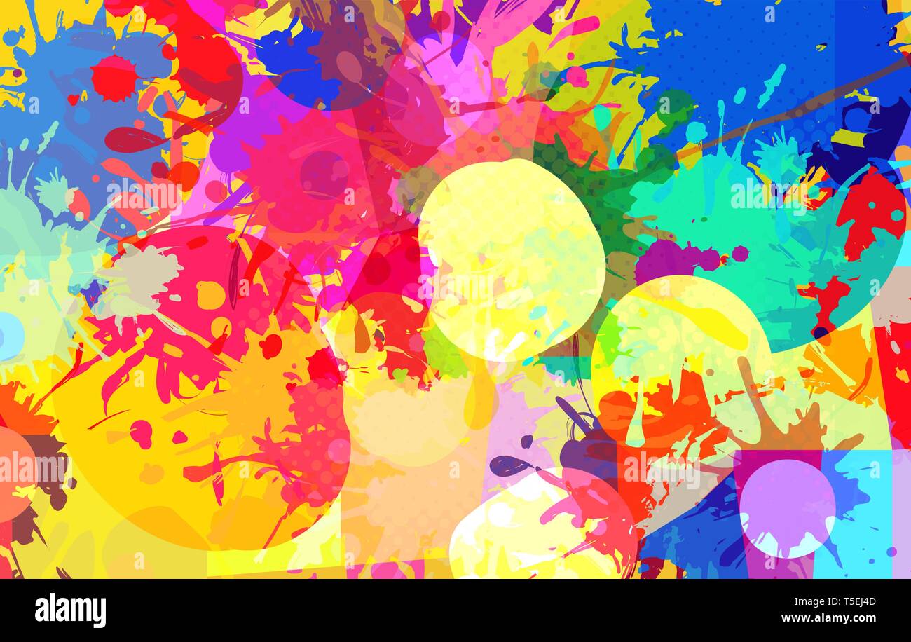 Abstract background of color stains of paints Stock Vector Image & Art ...