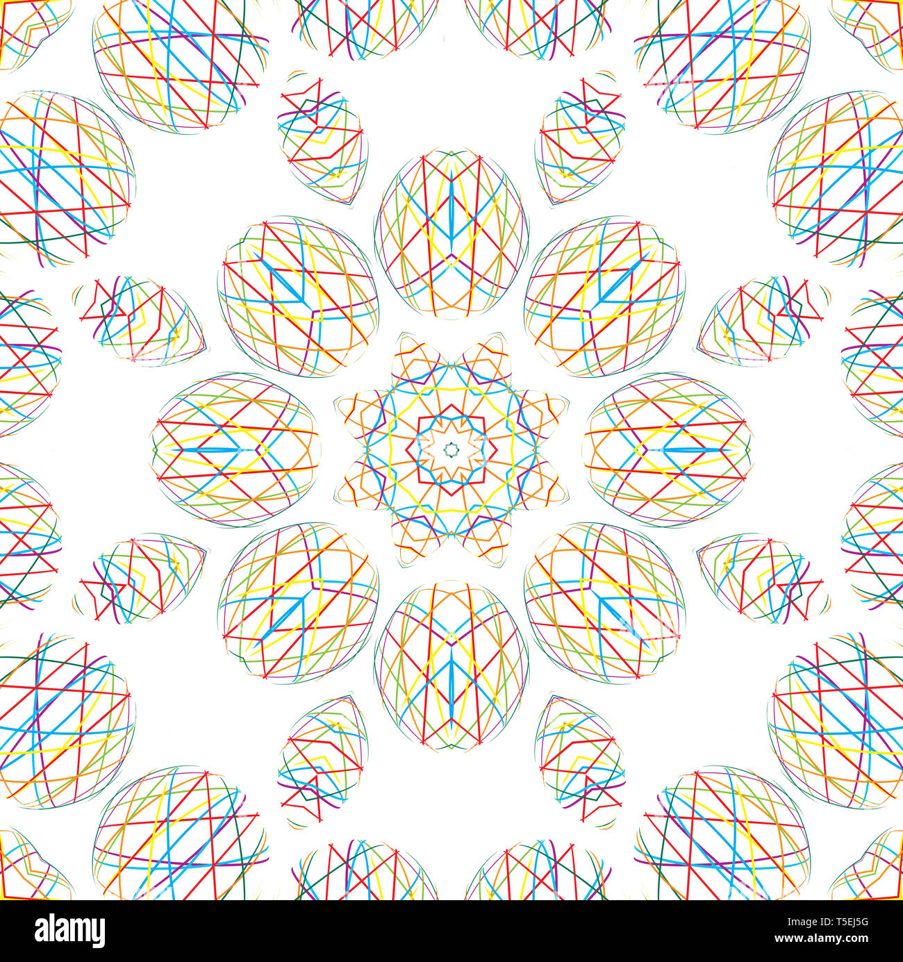 Abstract background with shapes of thin color lines Stock Photo - Alamy