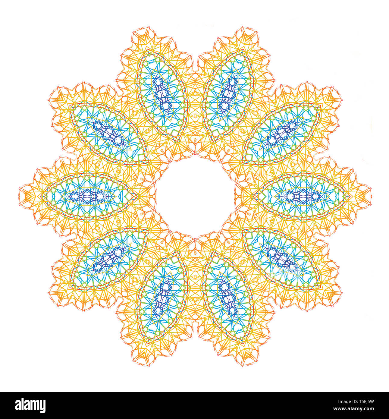 Abstract color shape on white background Stock Photo - Alamy