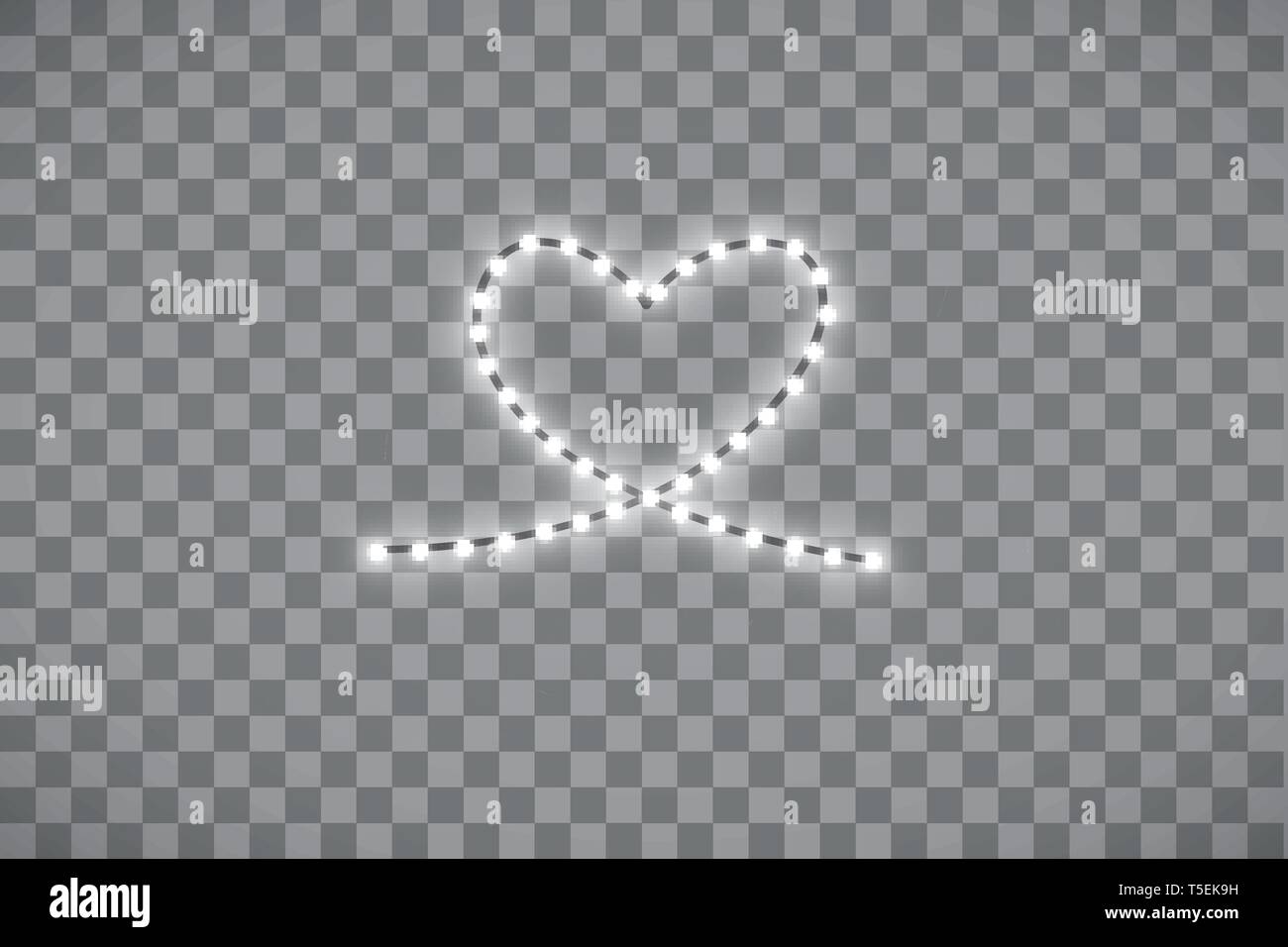 Garland in shape led Stock Vector Images - Alamy