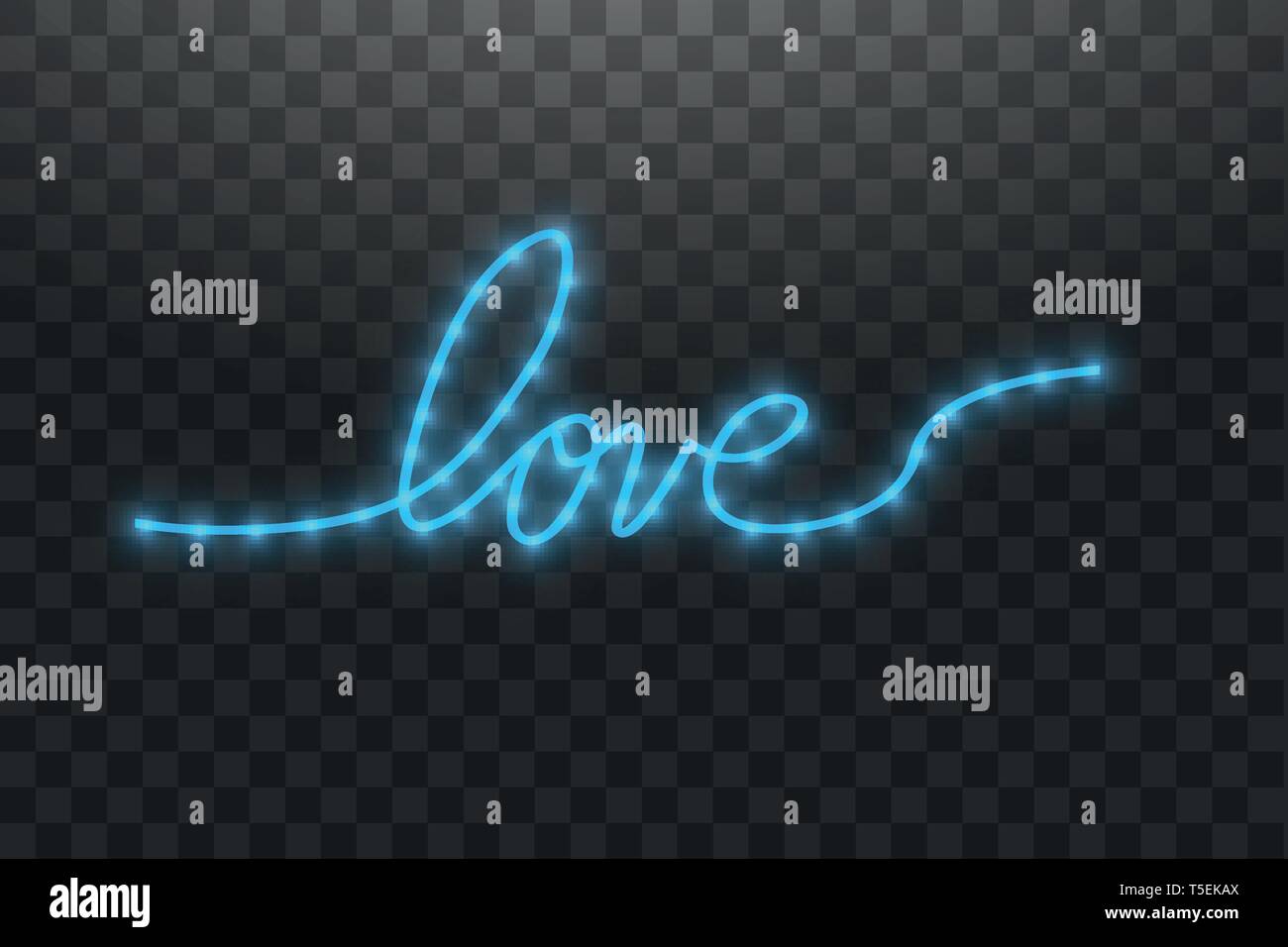 Track in the form of a strip of shiny LED strip in the shape of a heart ...