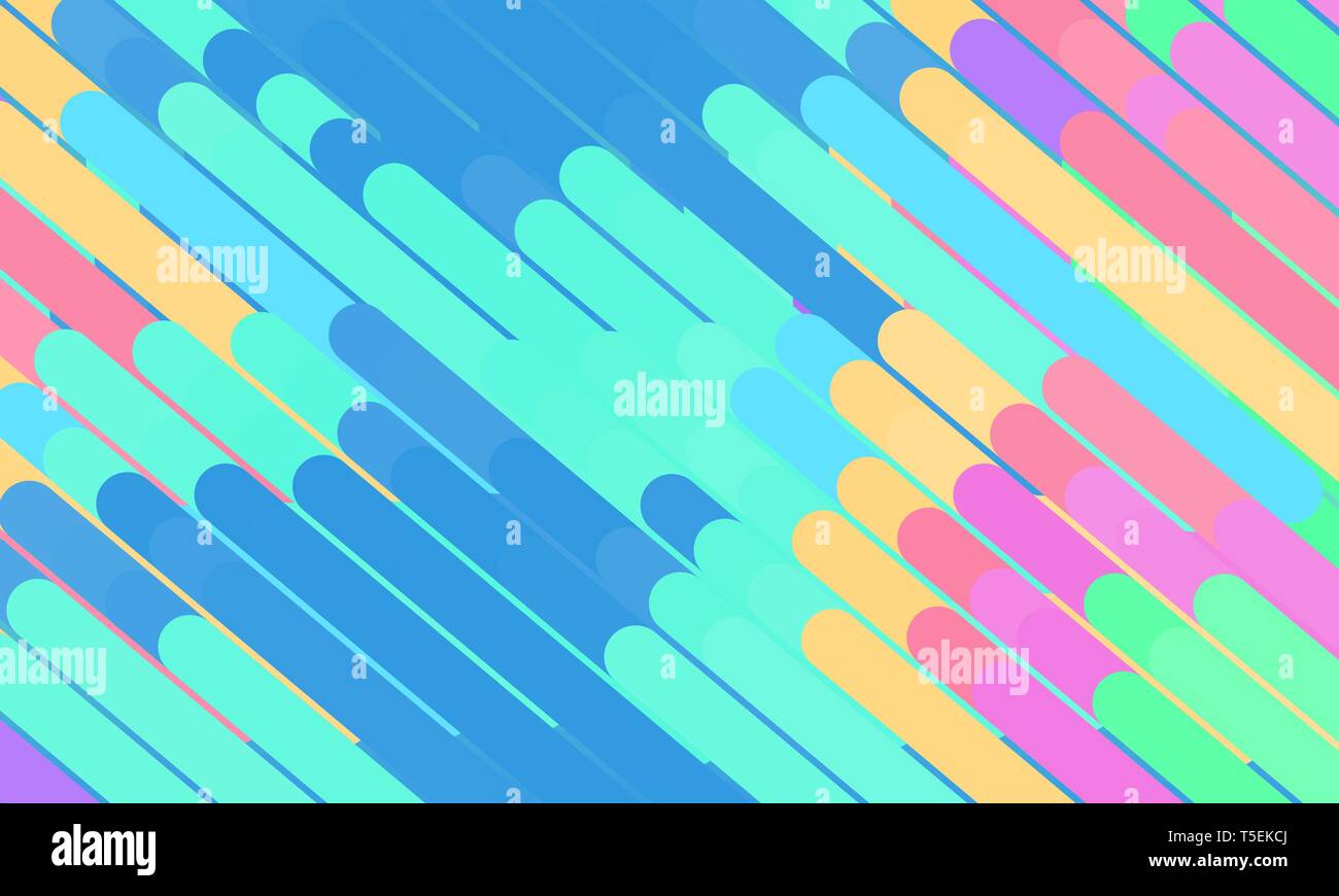 Abstract background consisting of thick rounded rectangles and circles ...