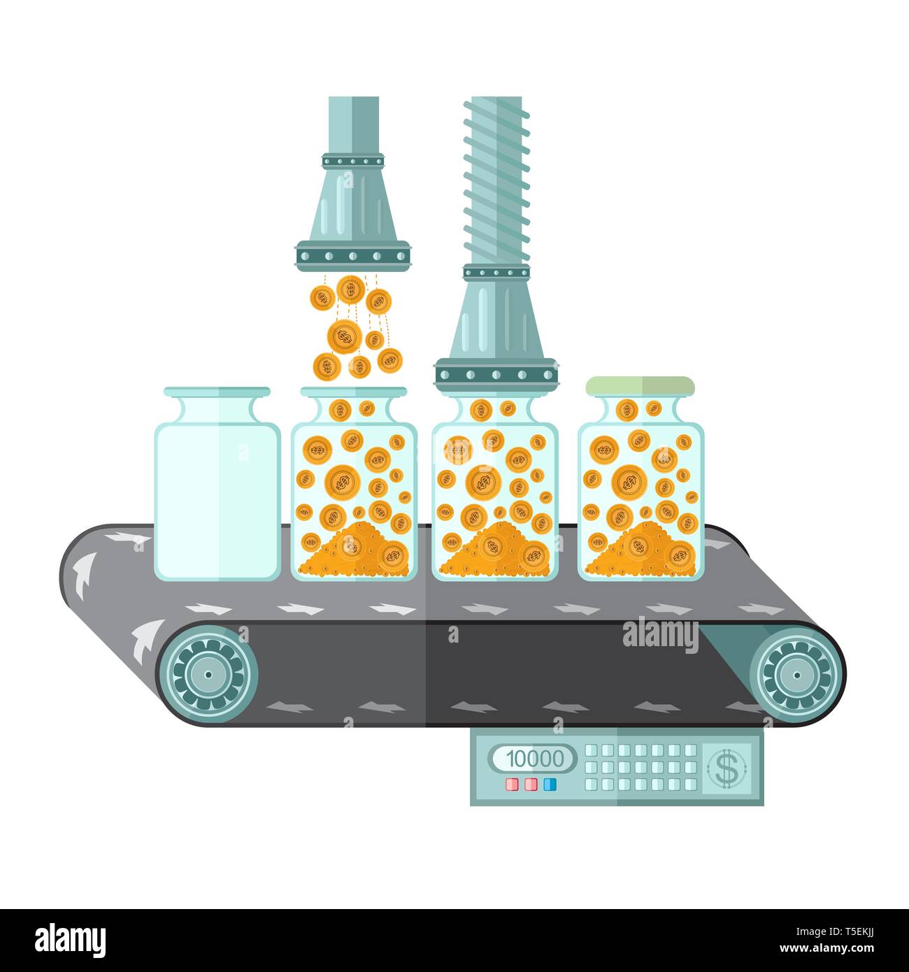 Coin press machine Cut Out Stock Images & Pictures - Alamy