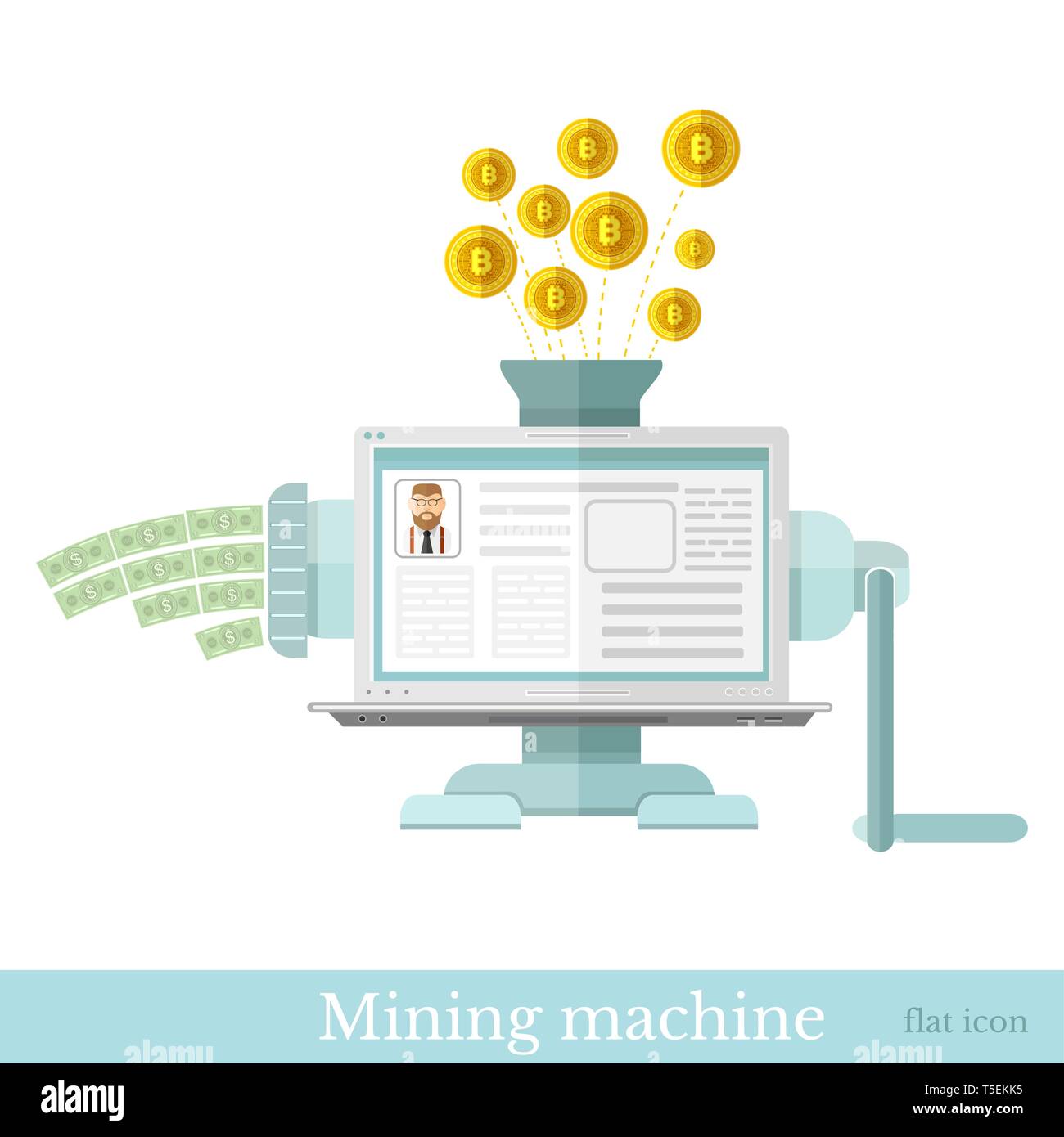 Money blowing in the air Stock Vector Images - Alamy