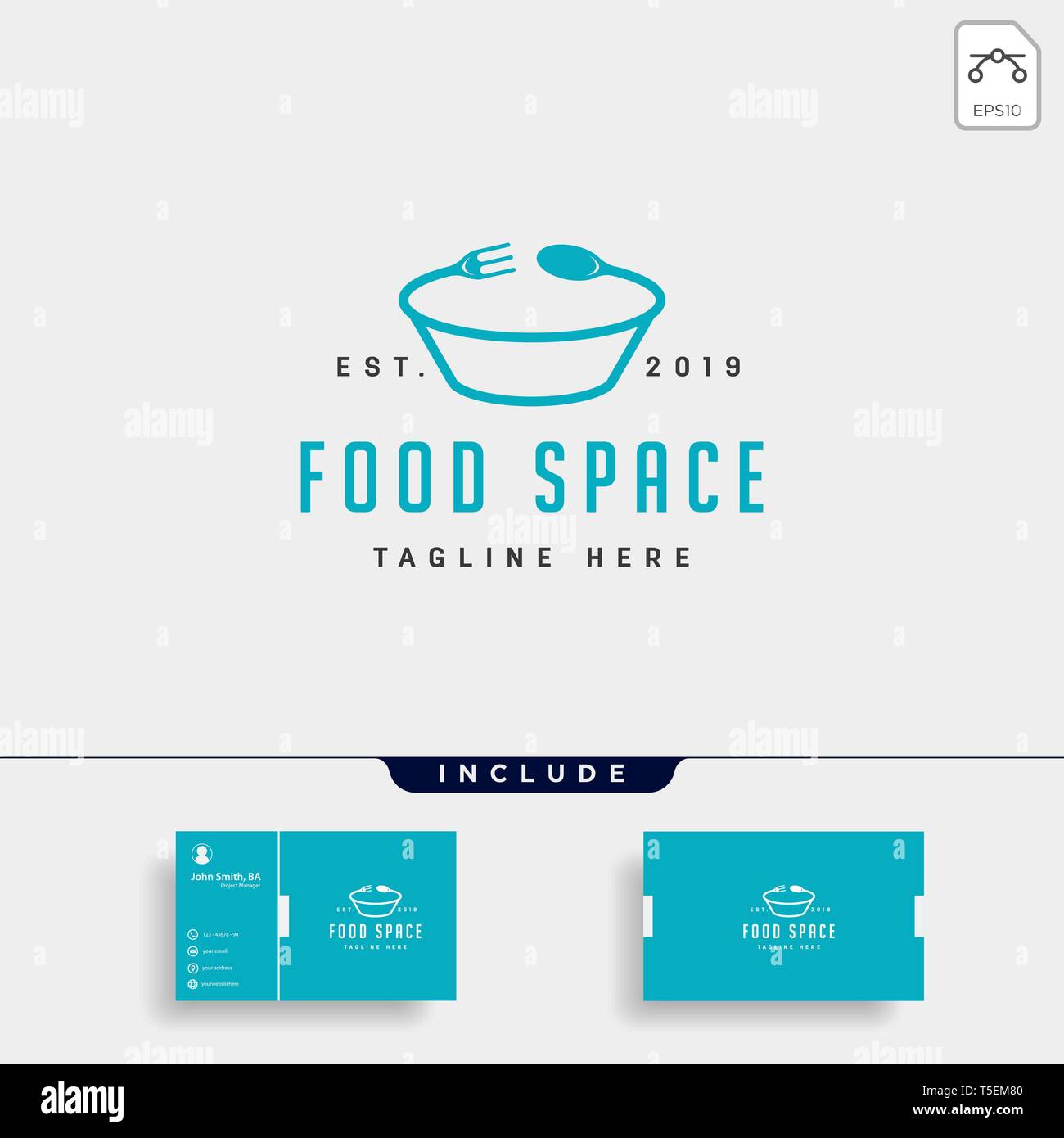 food logo design vector icon element illustration vector file, logo ...