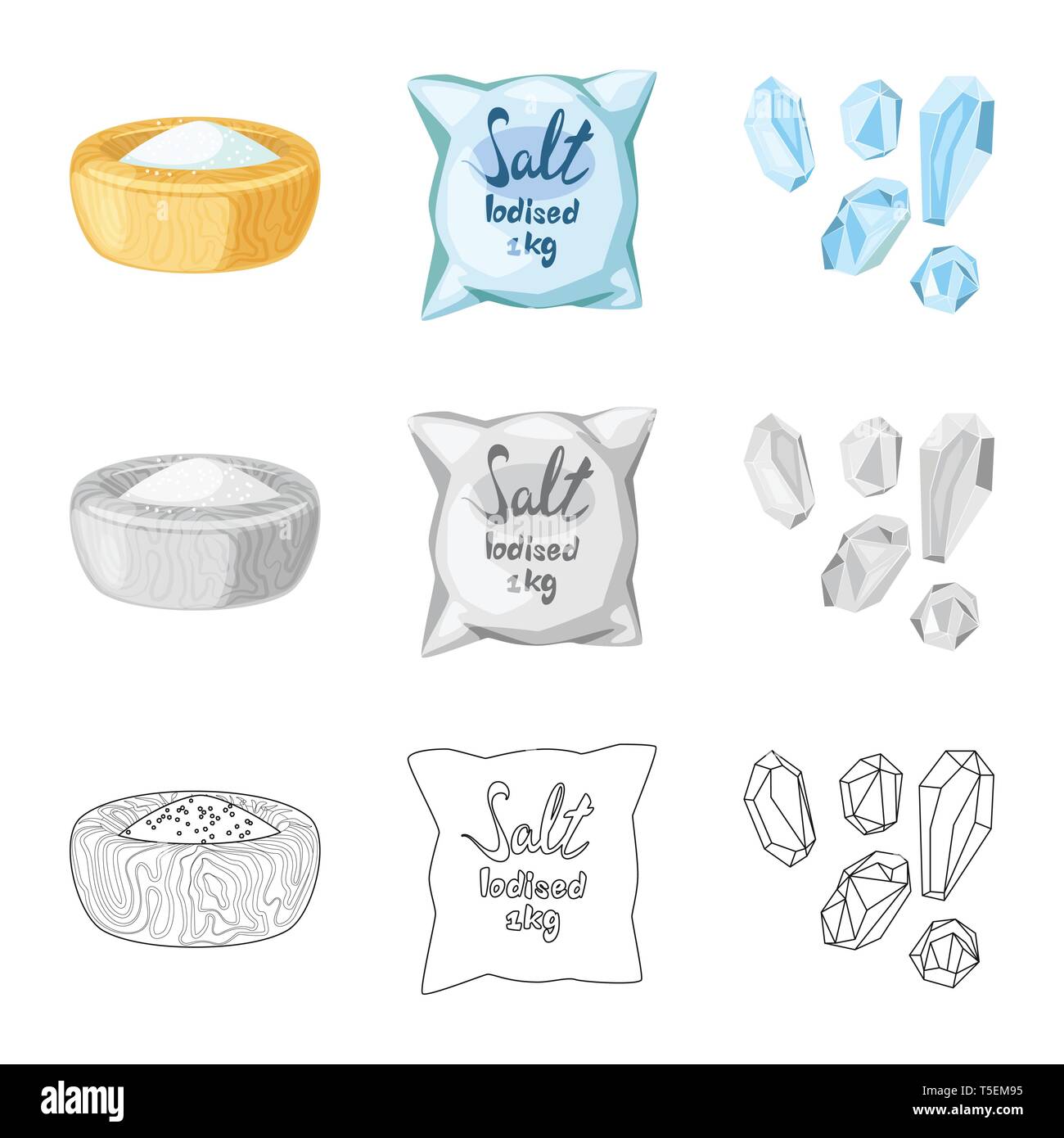 Sprinkle salt plate Stock Vector Images - Alamy