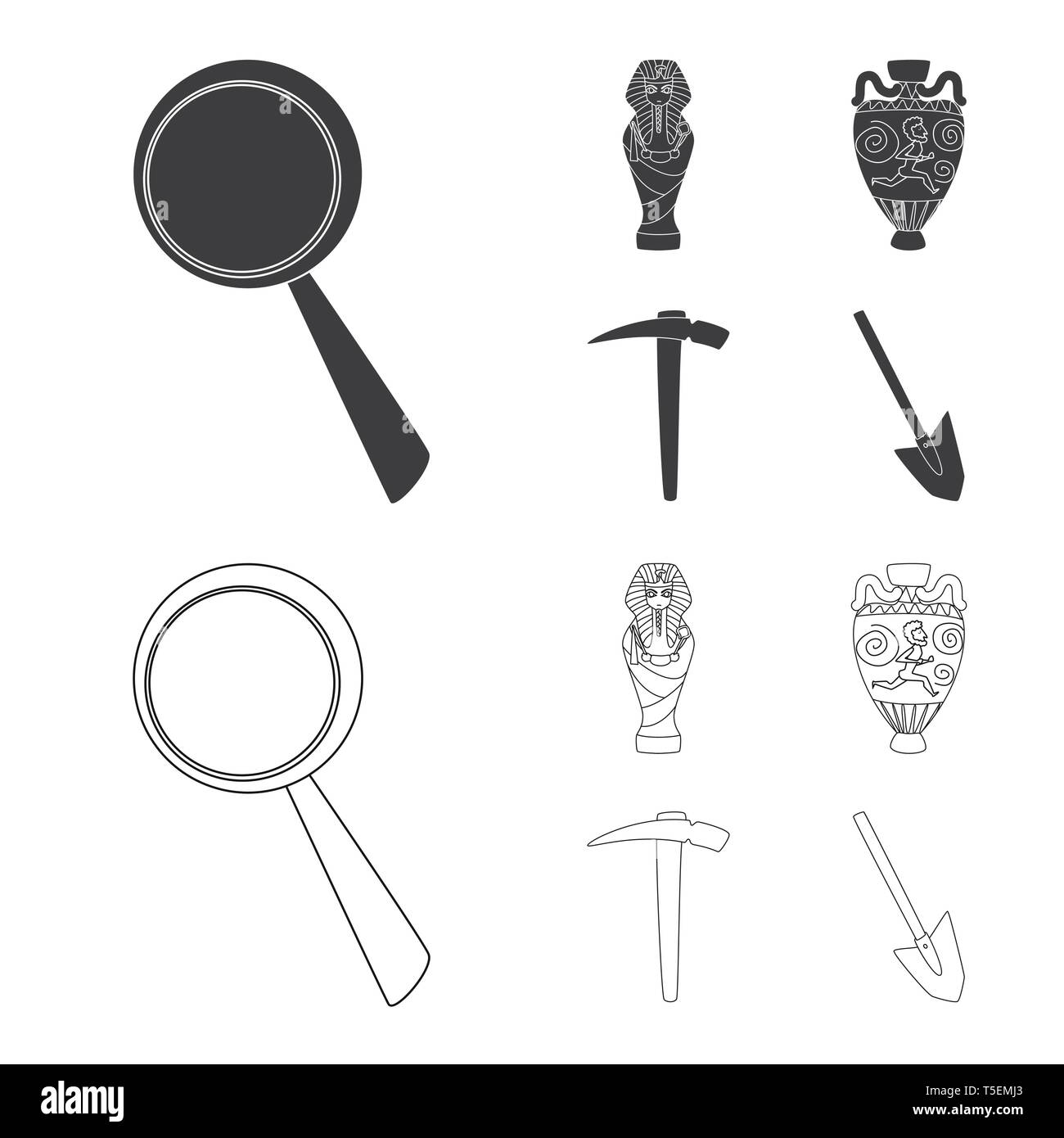 Vector design of story and items sign. Collection of story and ...