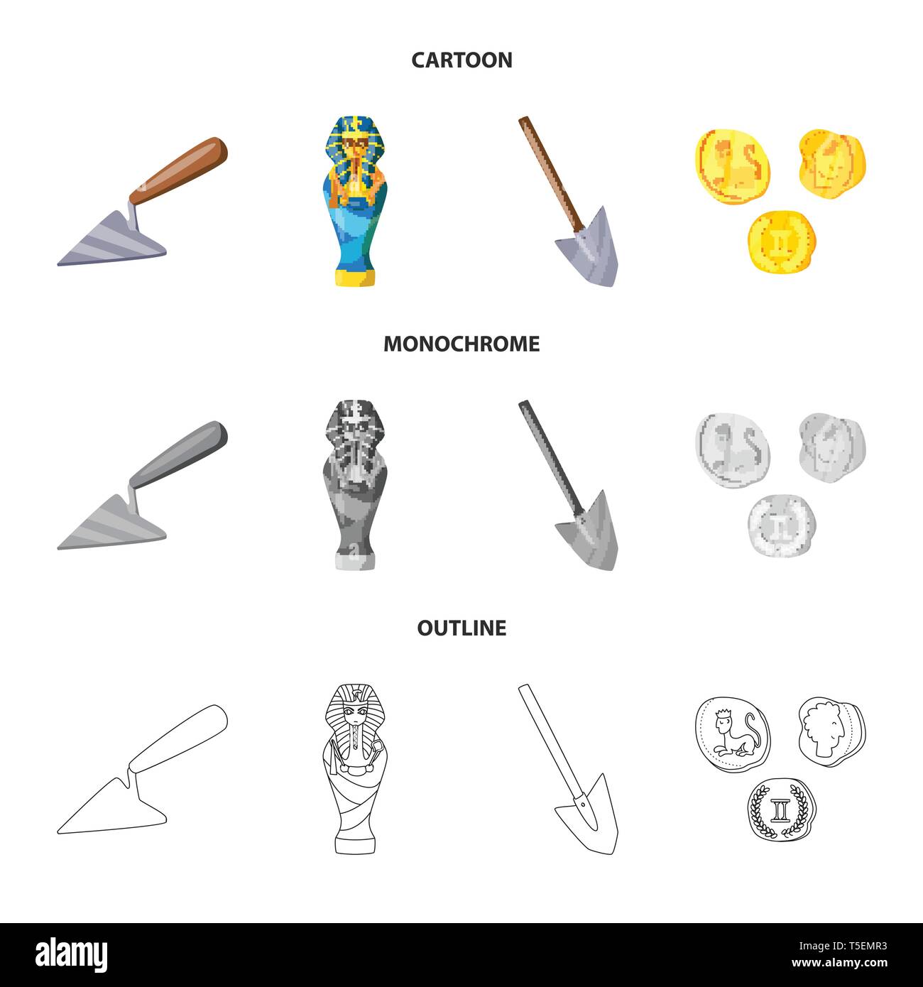 Isolated object of story and items symbol. Collection of story and ...