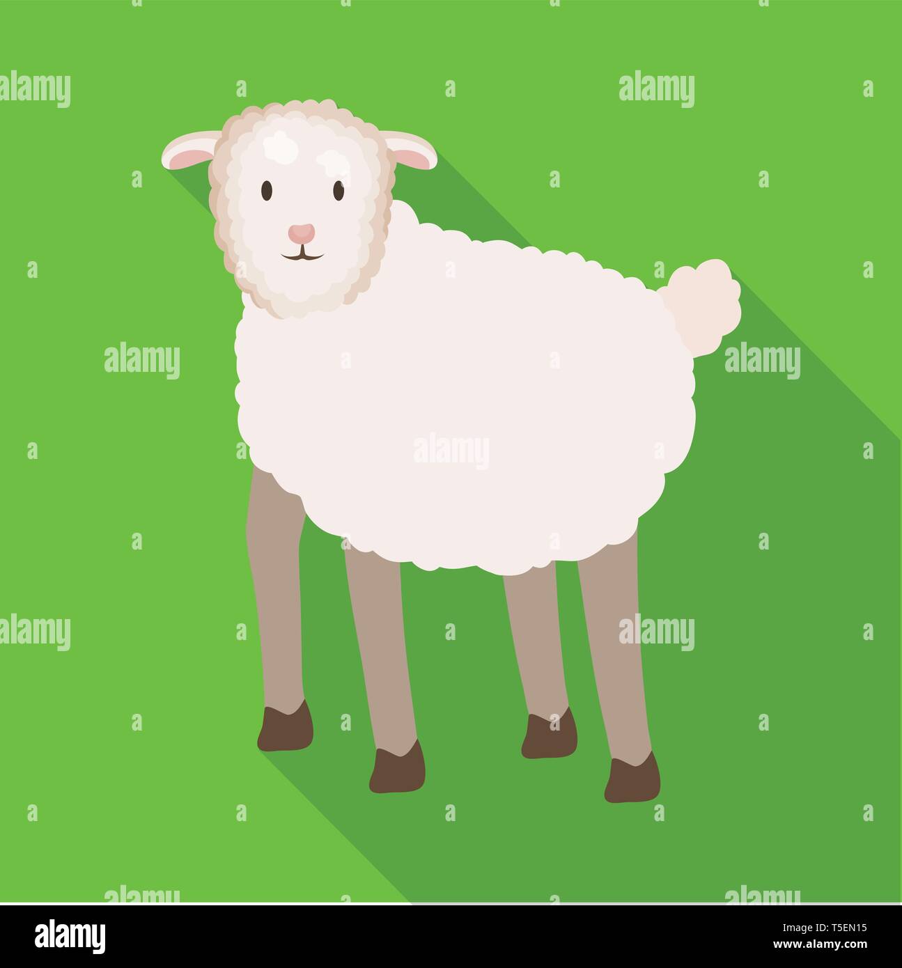 Vector design of sheep and anima sign. Collection of sheep and lamb ...