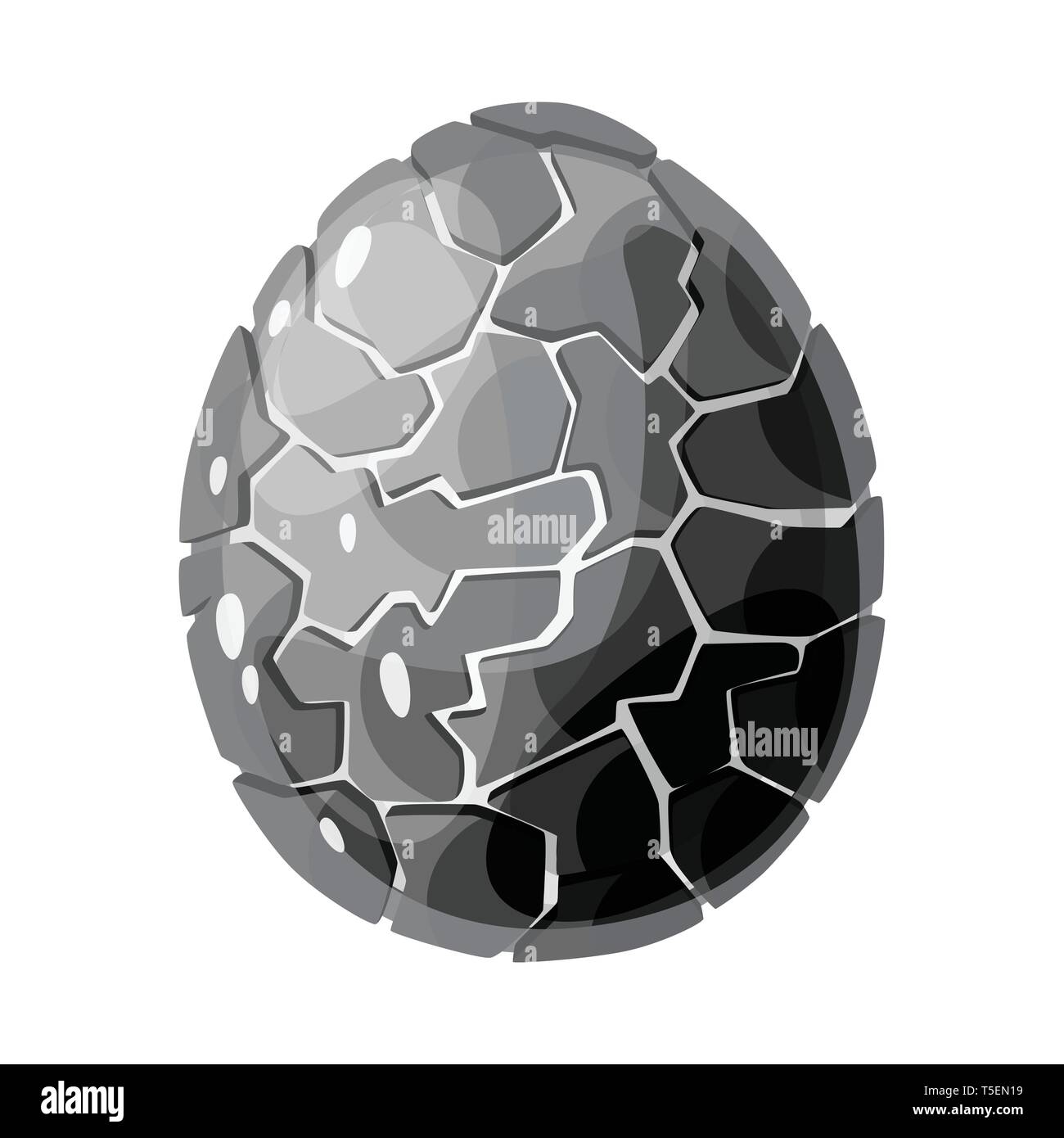 Vector design of egg and dragon sign. Collection of egg and magma stock ...