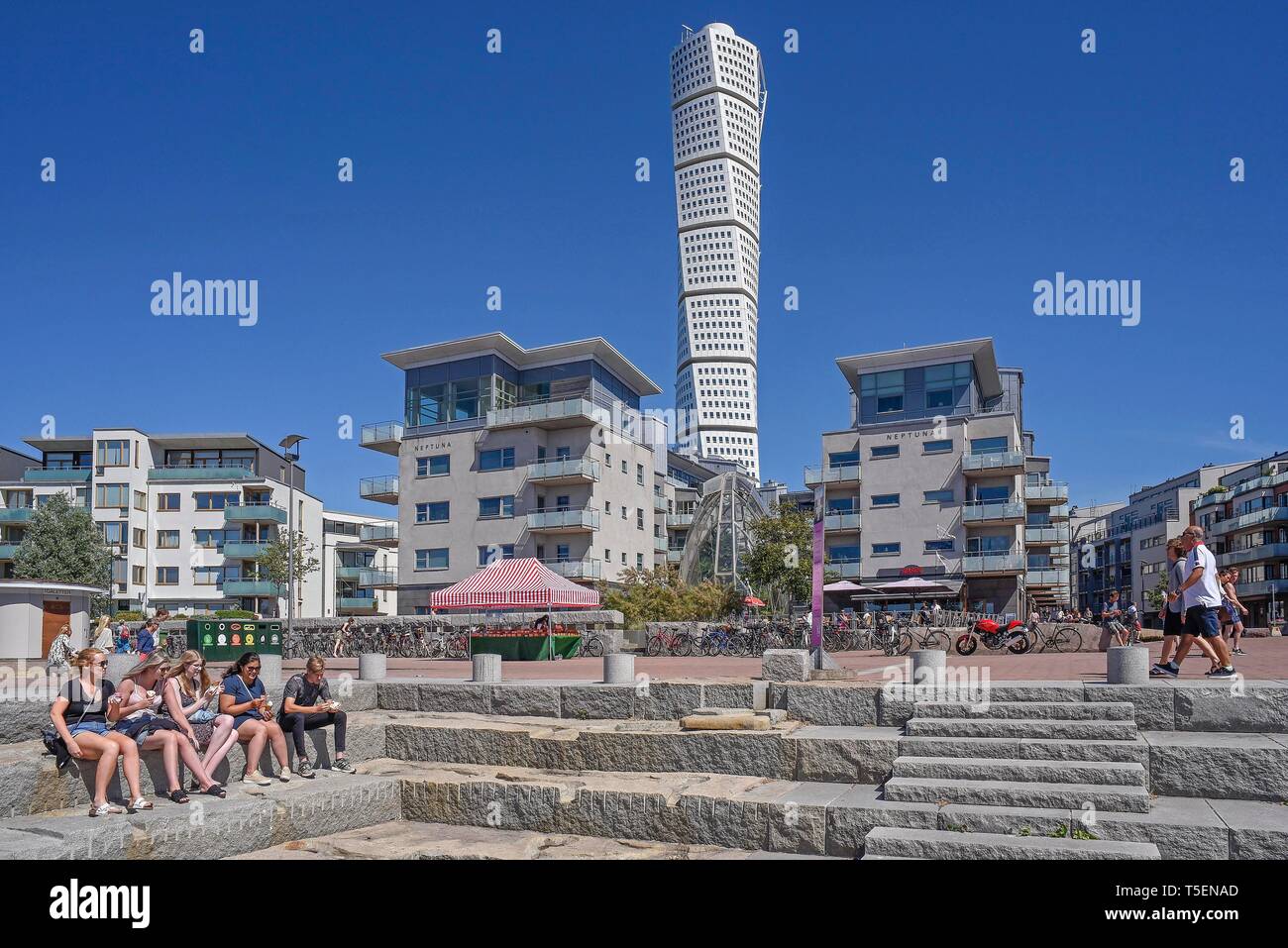 Vastra Mamnen, Western Harbour residential redevelopment area of Malmo ...