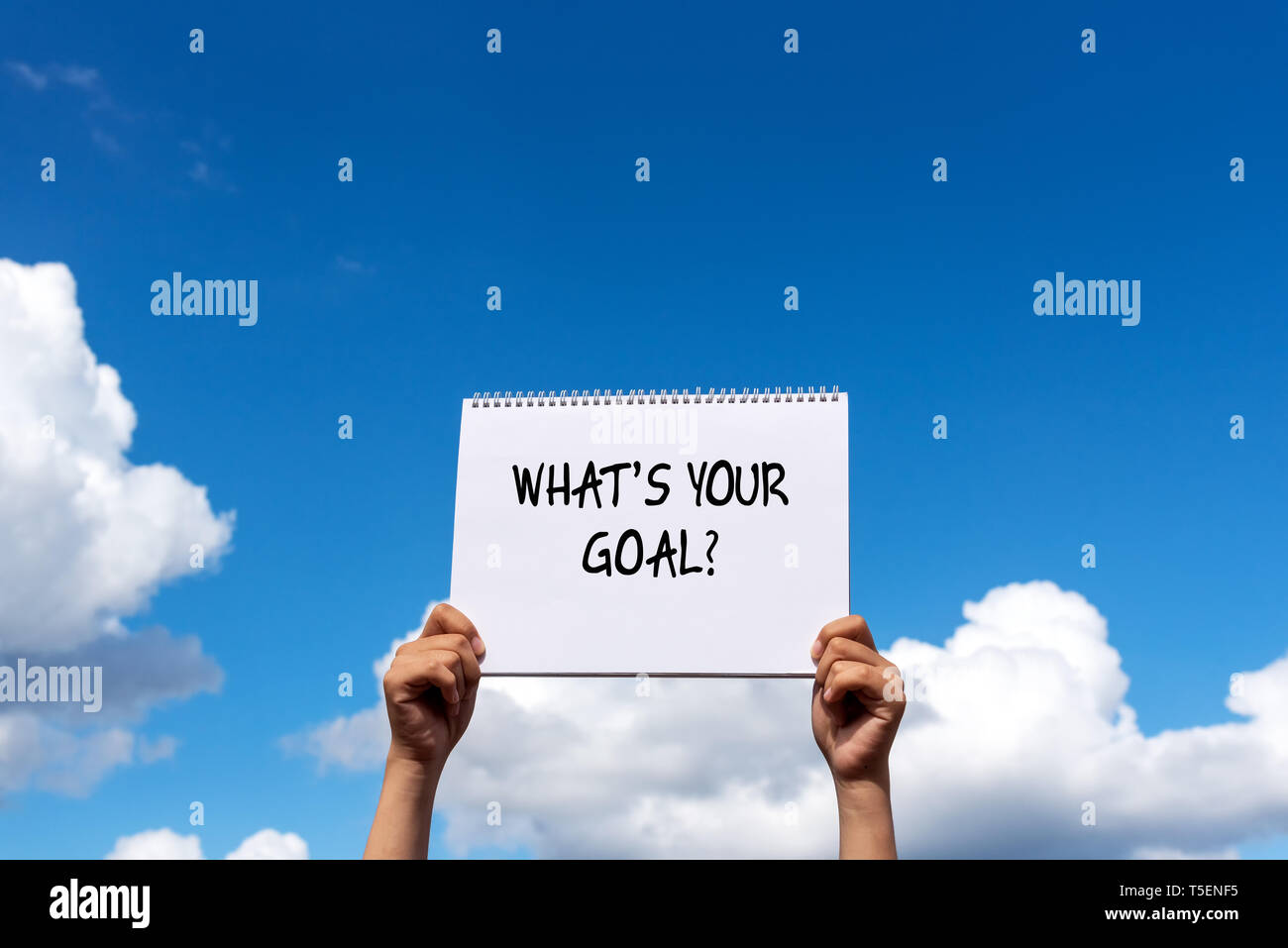 Inspirational quotes - What's your goal Stock Photo - Alamy