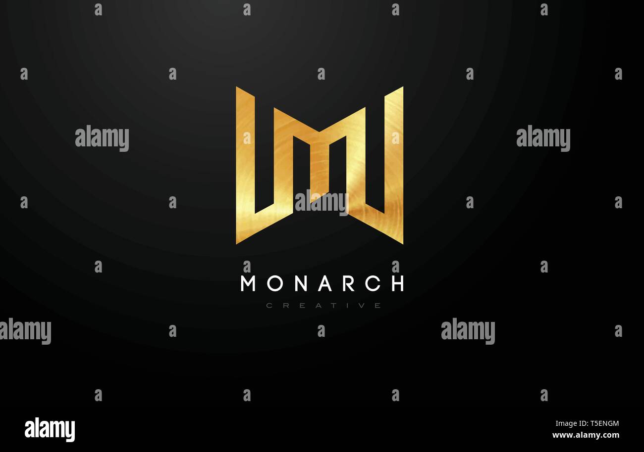 Golden M Logo.M Letter Icon Design Vector Illustration Stock Vector ...