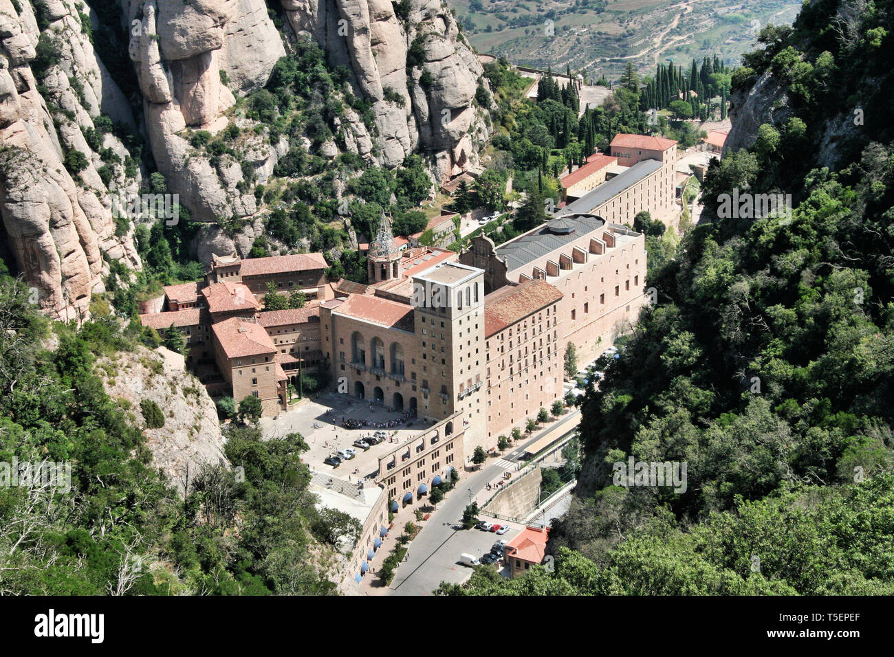 An aerial view of Monserrat in Spain Stock Photo - Alamy