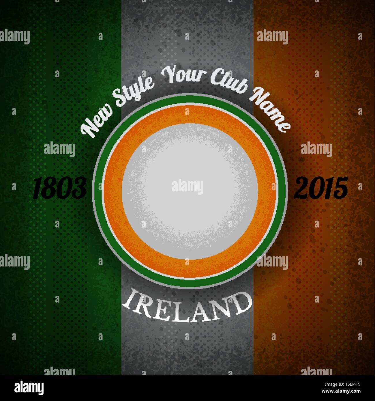 red circle frame for your lable on british flag grunge background.print ...