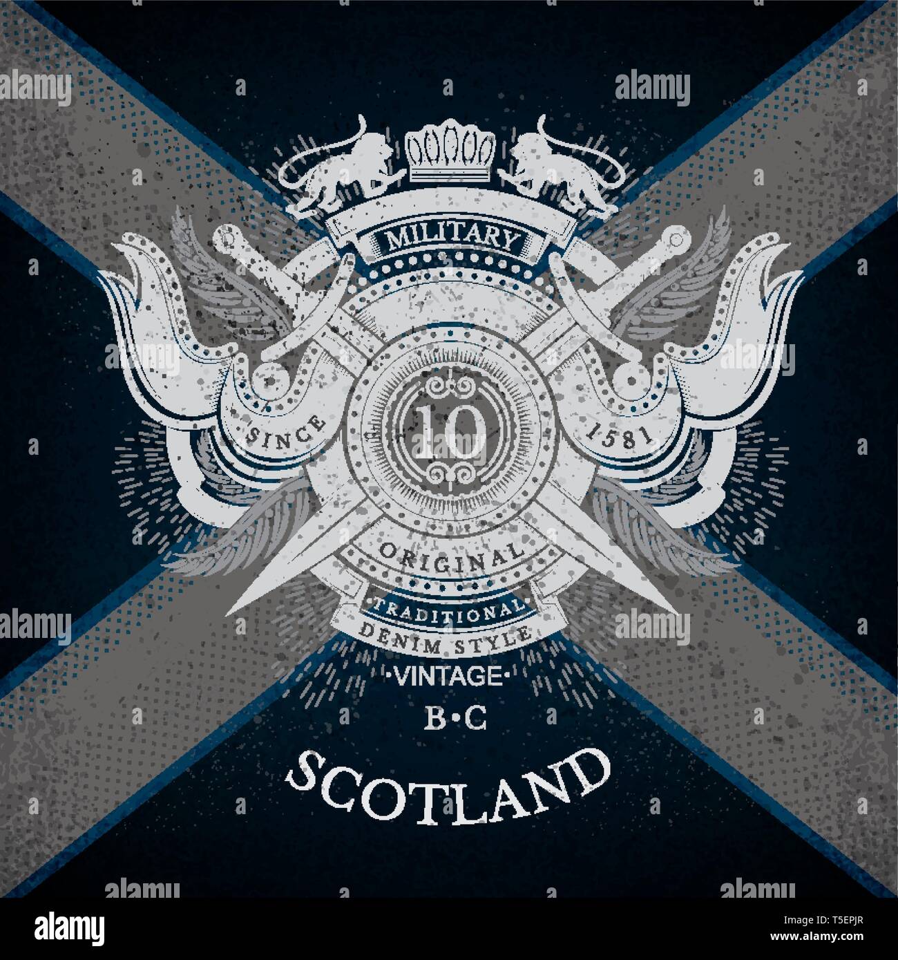 Scottish Lion Flag Vector
