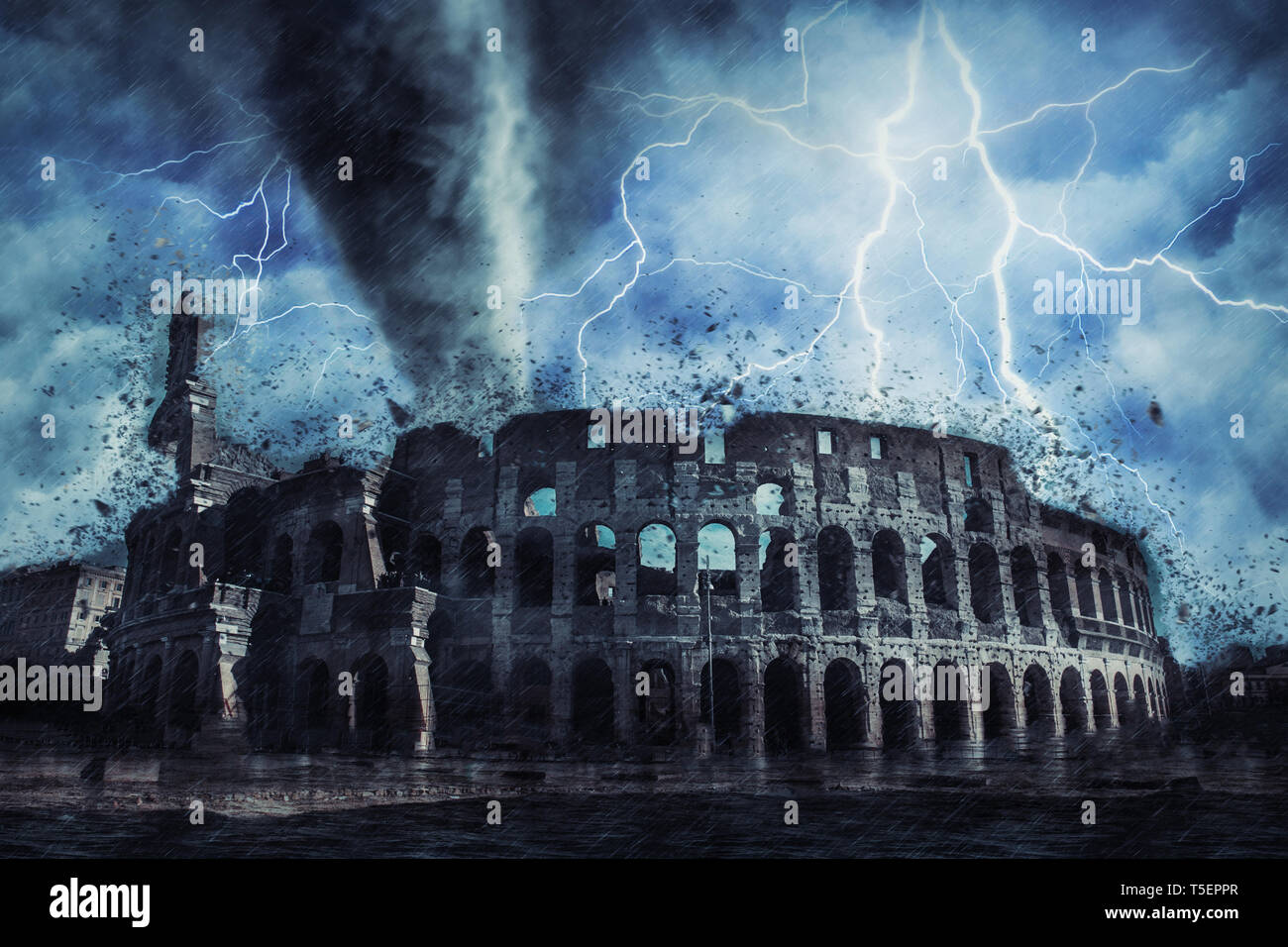 Colosseum rain hi-res stock photography and images - Alamy
