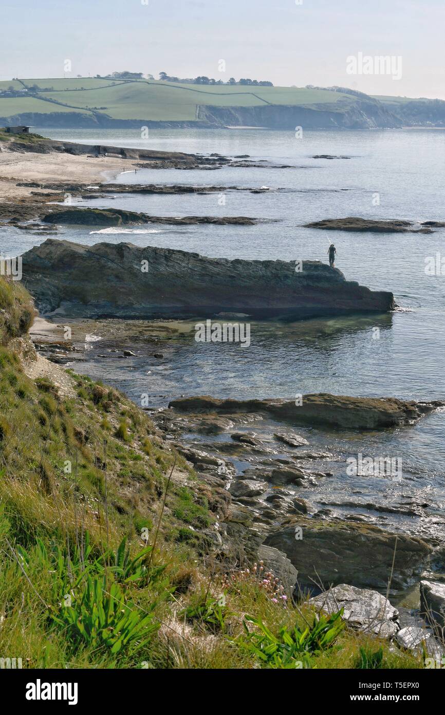 Carlyon Bay in Cornwall Stock Photo - Alamy