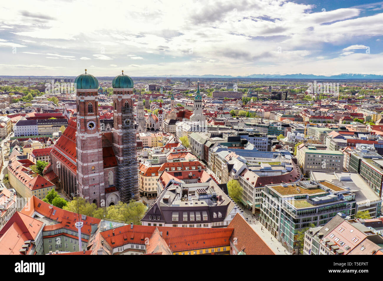 Germany munich panoramic aerial hi-res stock photography and images - Alamy