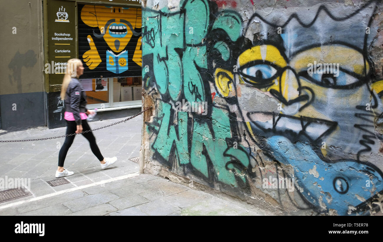 The old medieval town of Genoa, Italy has a special charm with its ...