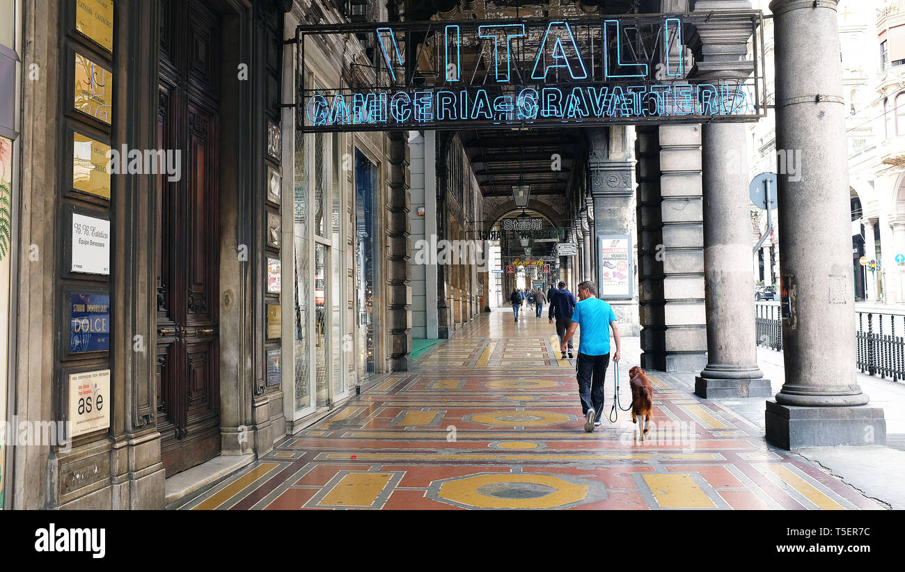 The old medieval town of Genoa, Italy has a special charm with its ...