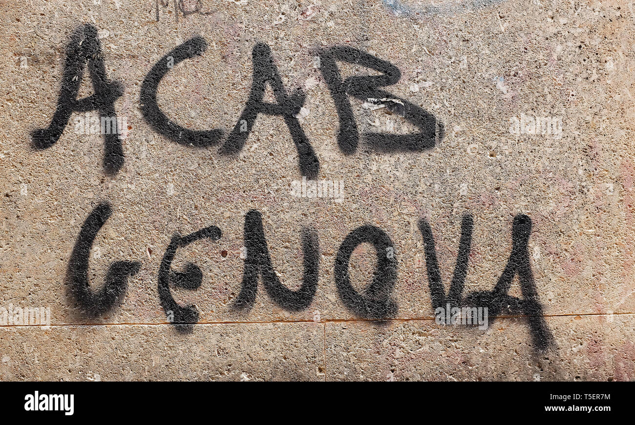 The old medieval town of Genoa, Italy has a special charm with its ...