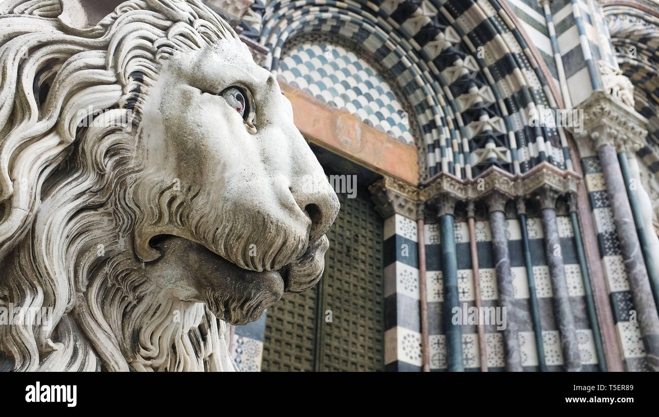 The old medieval town of Genoa, Italy has a special charm with its ...