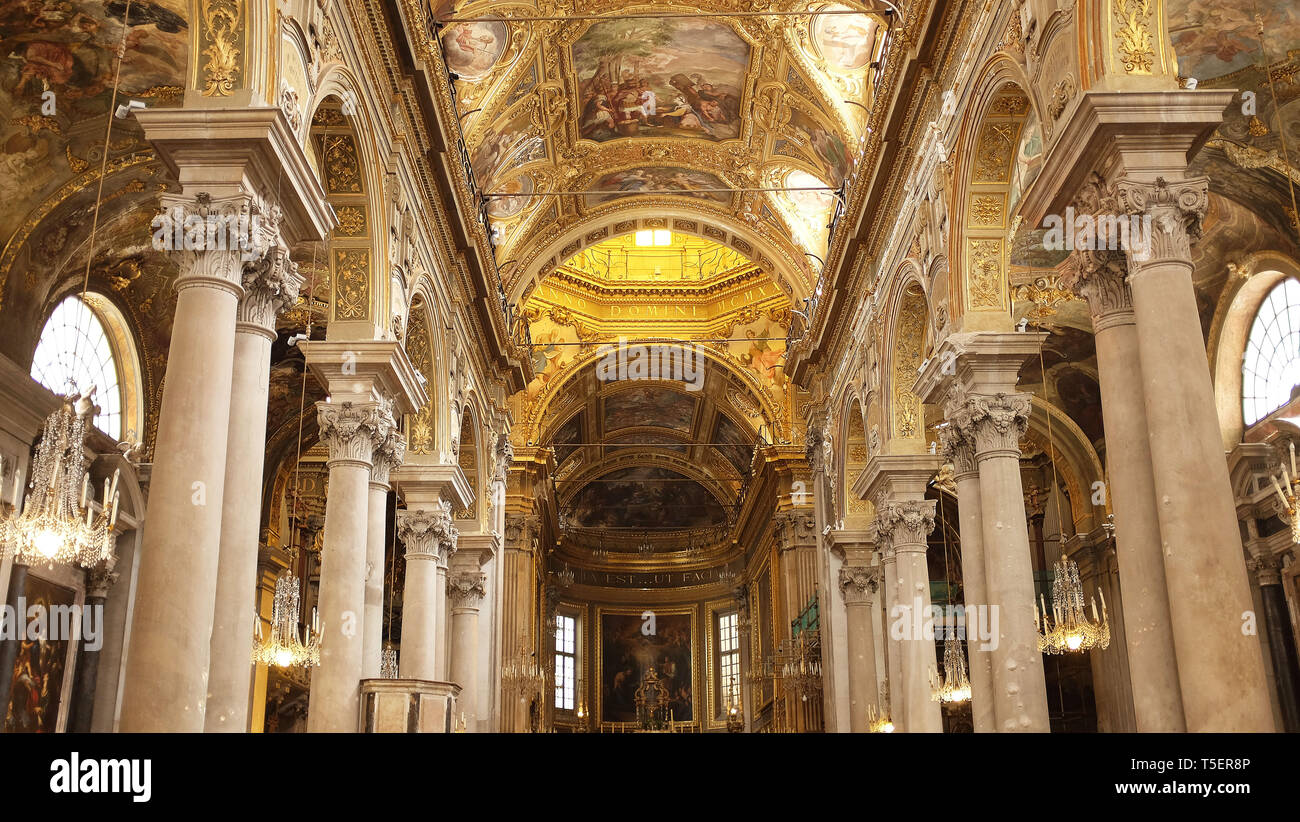 The old medieval town of Genoa, Italy has a special charm with its ...