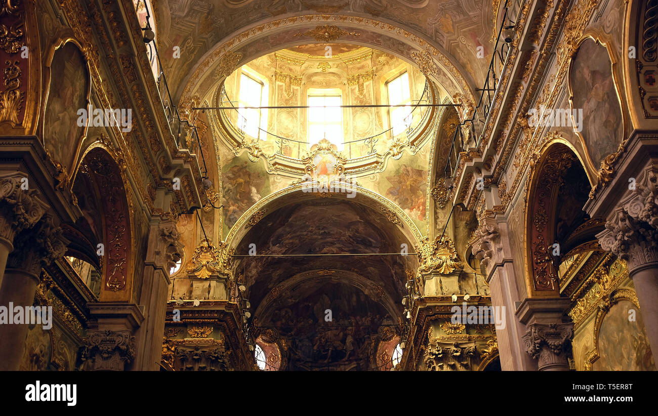 The old medieval town of Genoa, Italy has a special charm with its ...