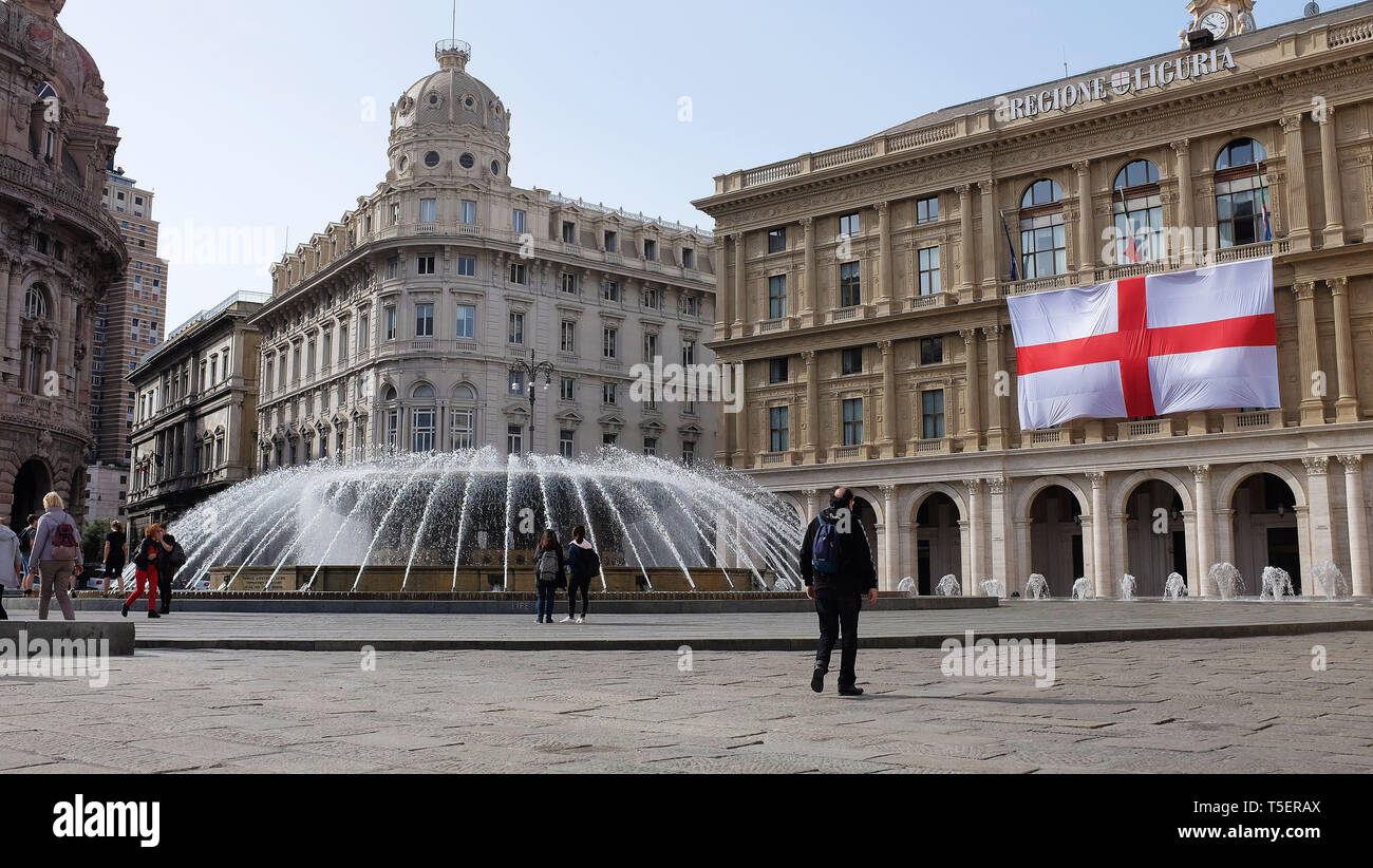 The old medieval town of Genoa, Italy has a special charm with its ...