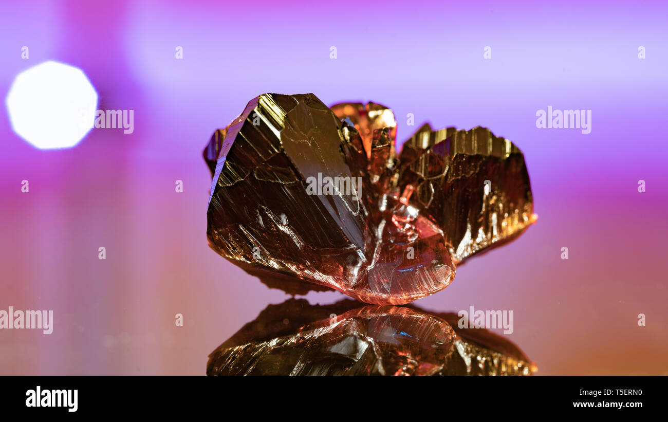 Natural raw red crystal. Natural red precious mineral stone Stock Photo ...