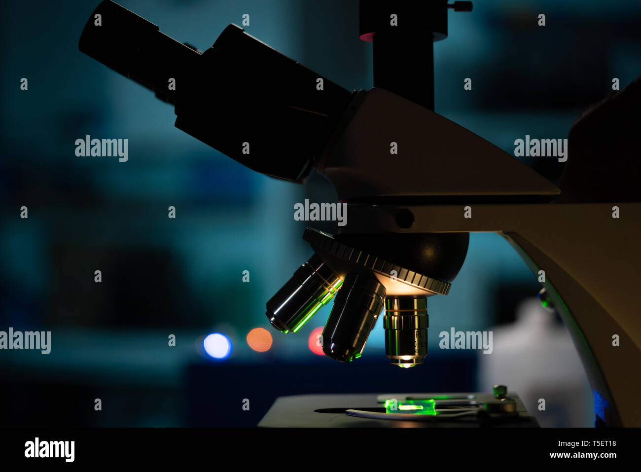 Scientific microscope in a nanotechnology laboratory Stock Photo - Alamy
