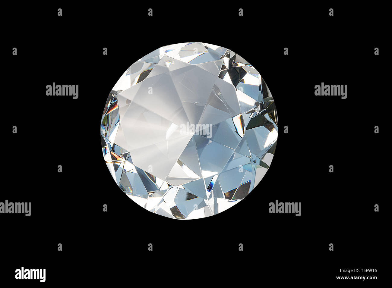 Glass diamond isolated on black background. Luxury concept Stock Photo ...